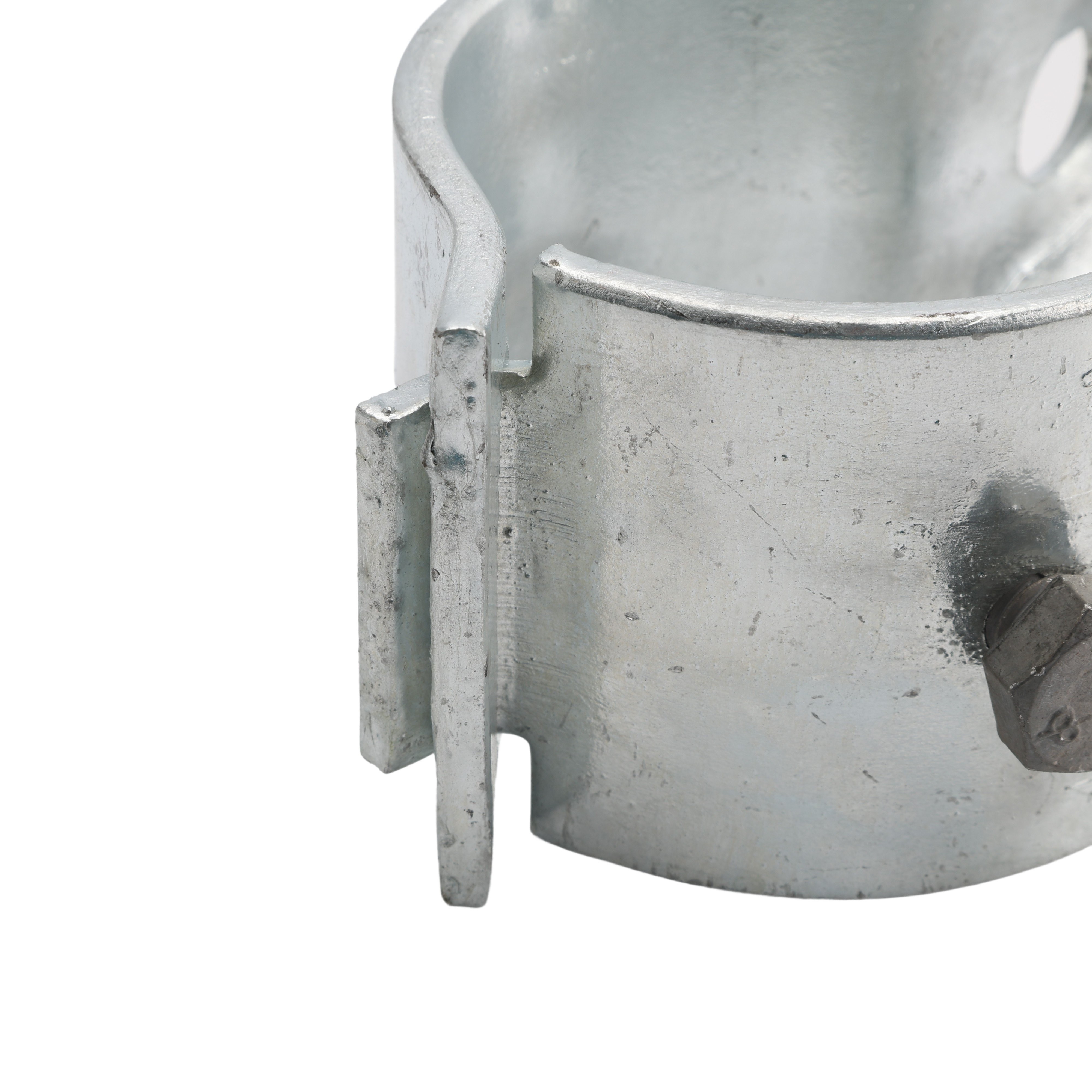 3 1/2" (3 1/2" OD) Industrial Round Post Collar Hinge - Hook & Eye ...