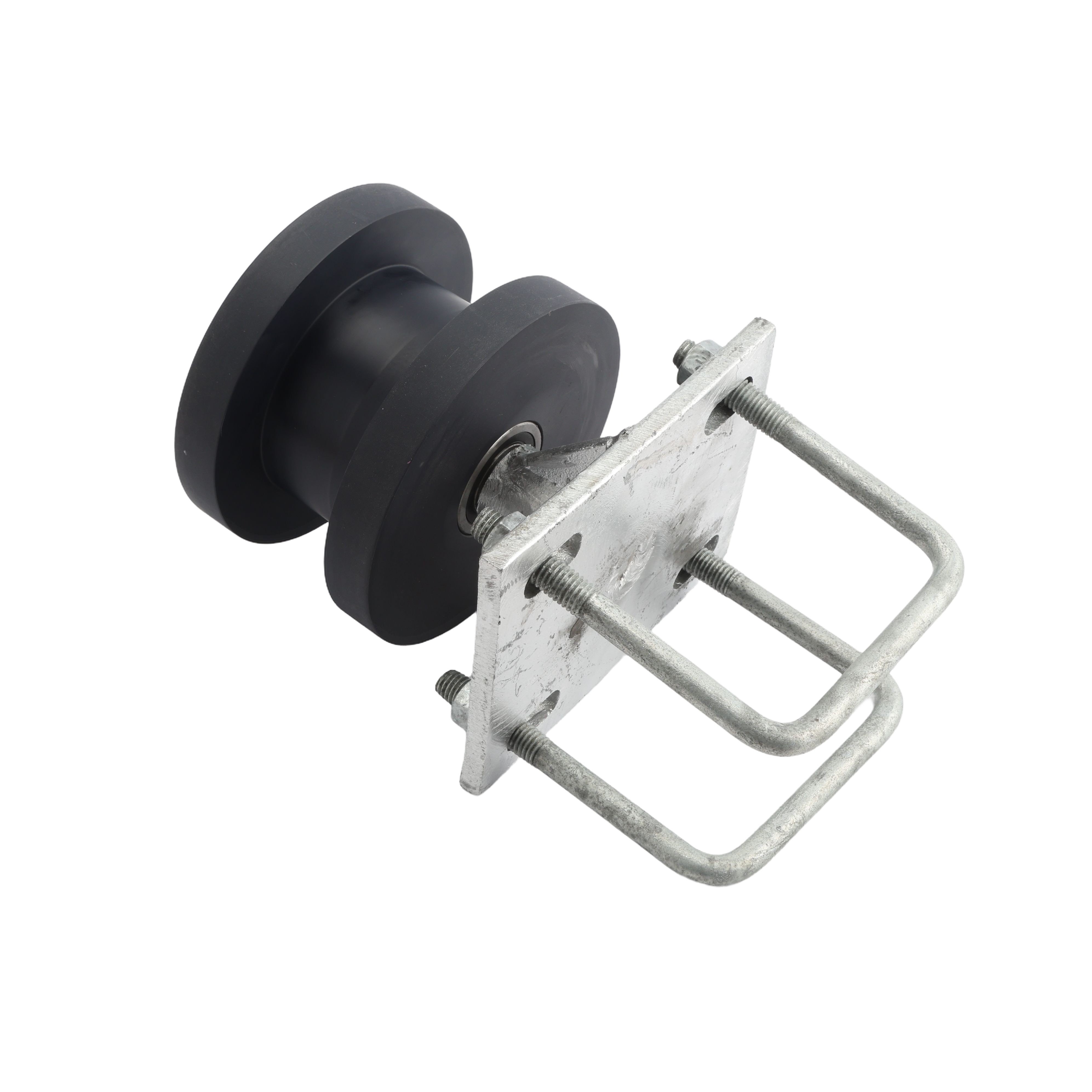 Chain Link 4" Square Post x 2" Square Gate Frame Nylon Cantilever ...