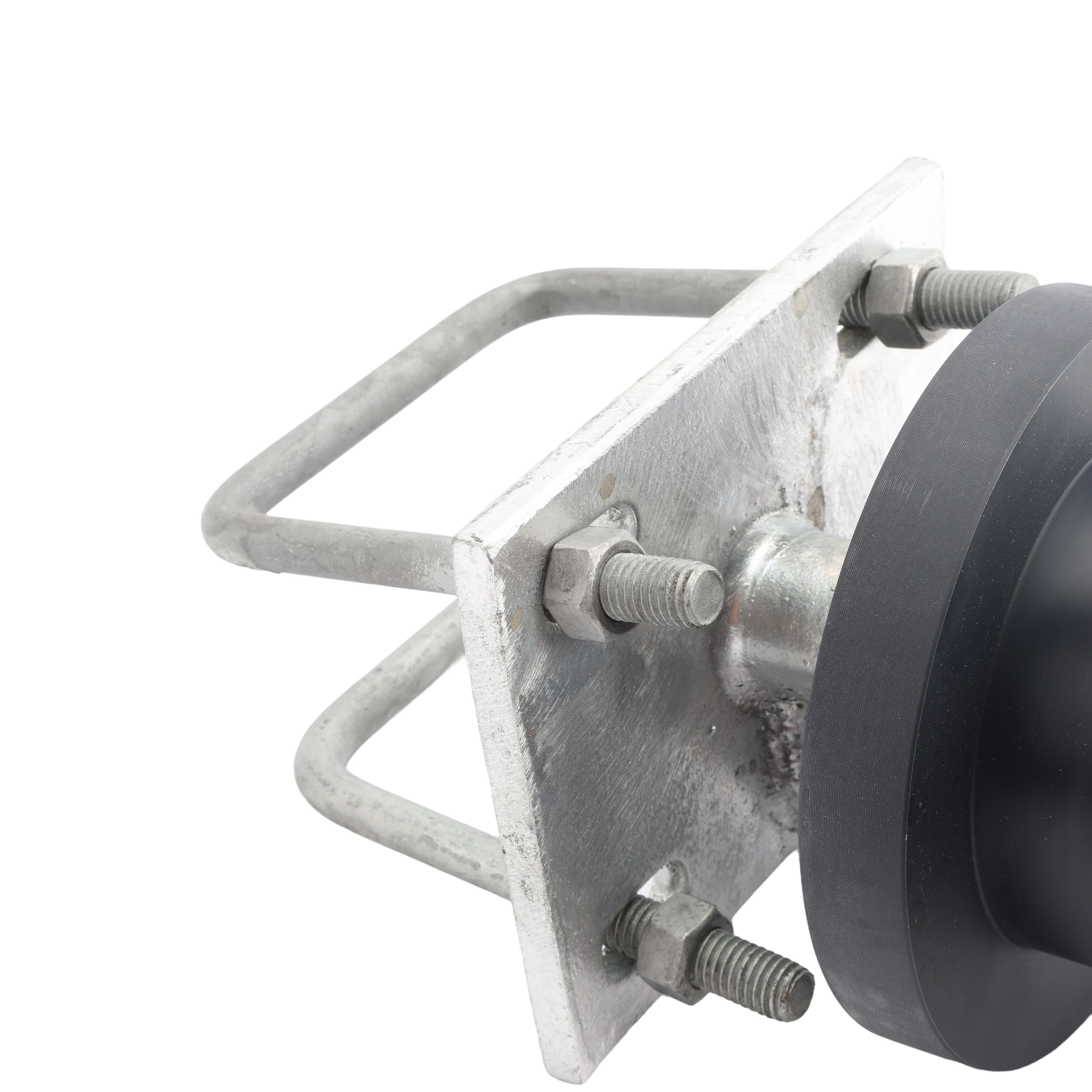 4" Square Post x 2" Square Gate Frame Nylon Cantilever Roller for Chain ...