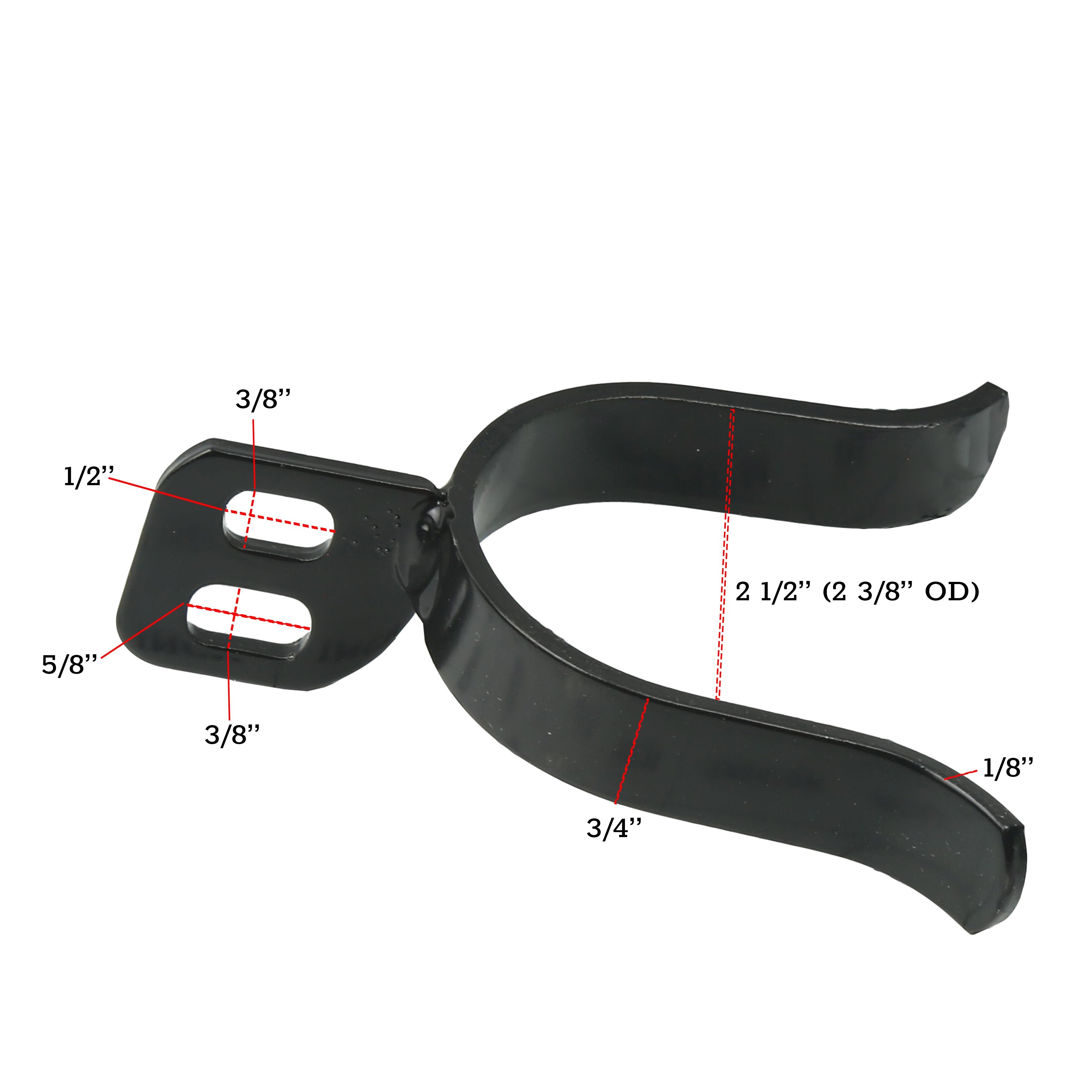 Chain Link 2 1/2" [2 3/8" OD] Black Drop Fork Latch - Gate Fork Latch ...