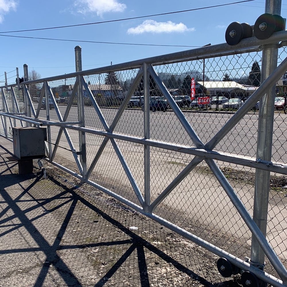 Chain Link Double Gate Roller for 4" Round Post Gate x 2 1/2" [2 3/8 ...