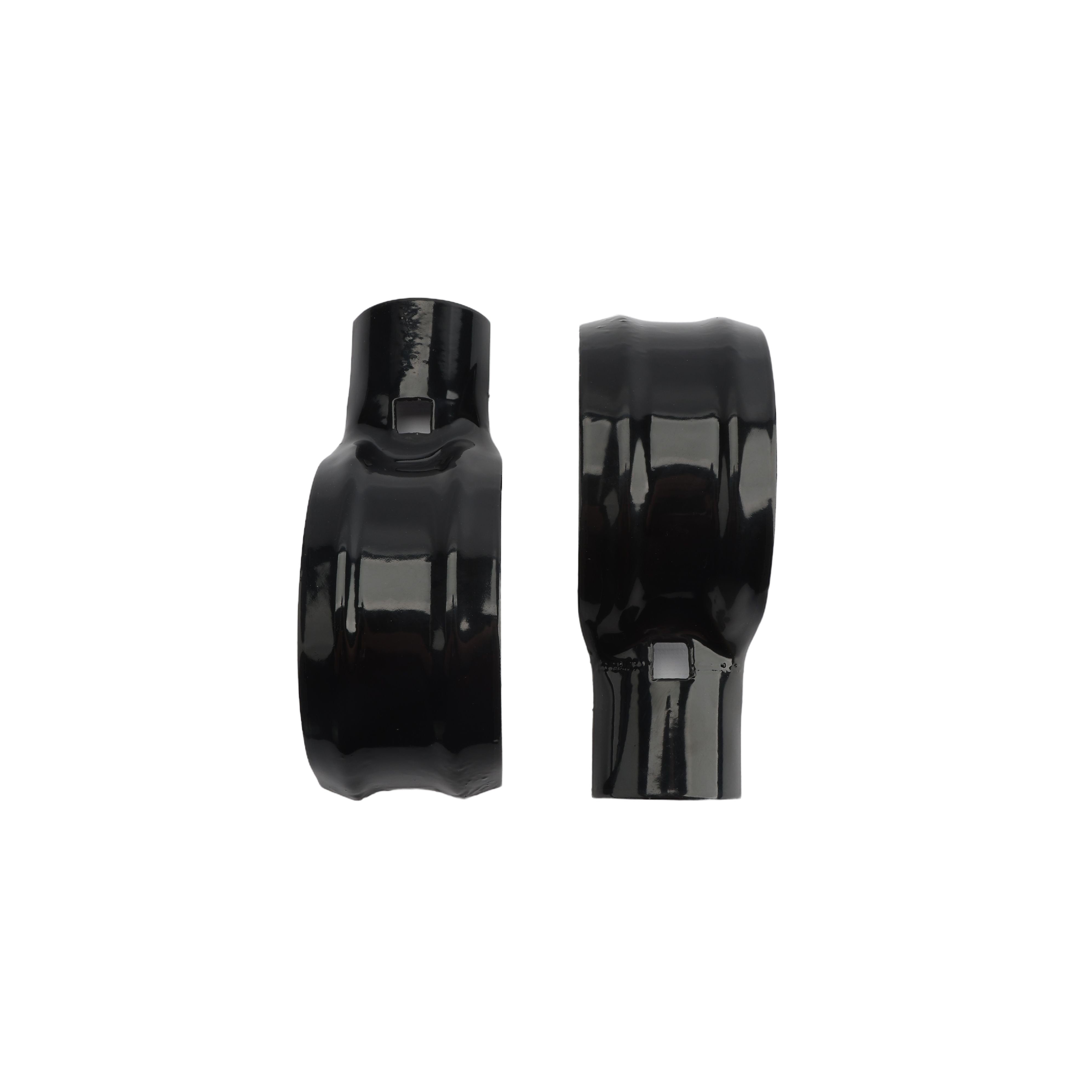 Chain Link 4" x 1 5/8" Black End Rail Clamp - Rail Band, T Clamp ...