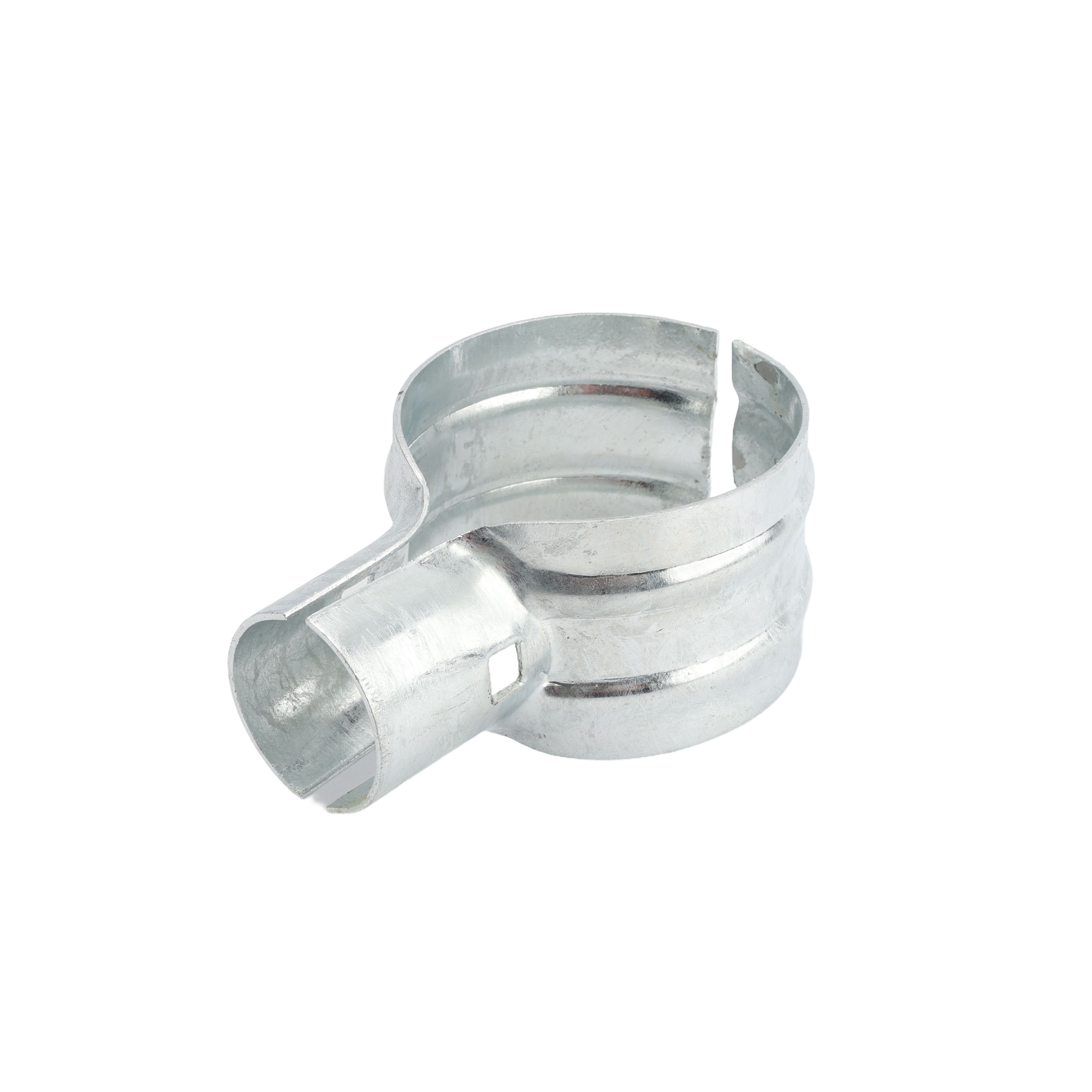 Chain Link 4" x 2" End Rail Clamp - Rail Band, T Clamp (Galvanized ...