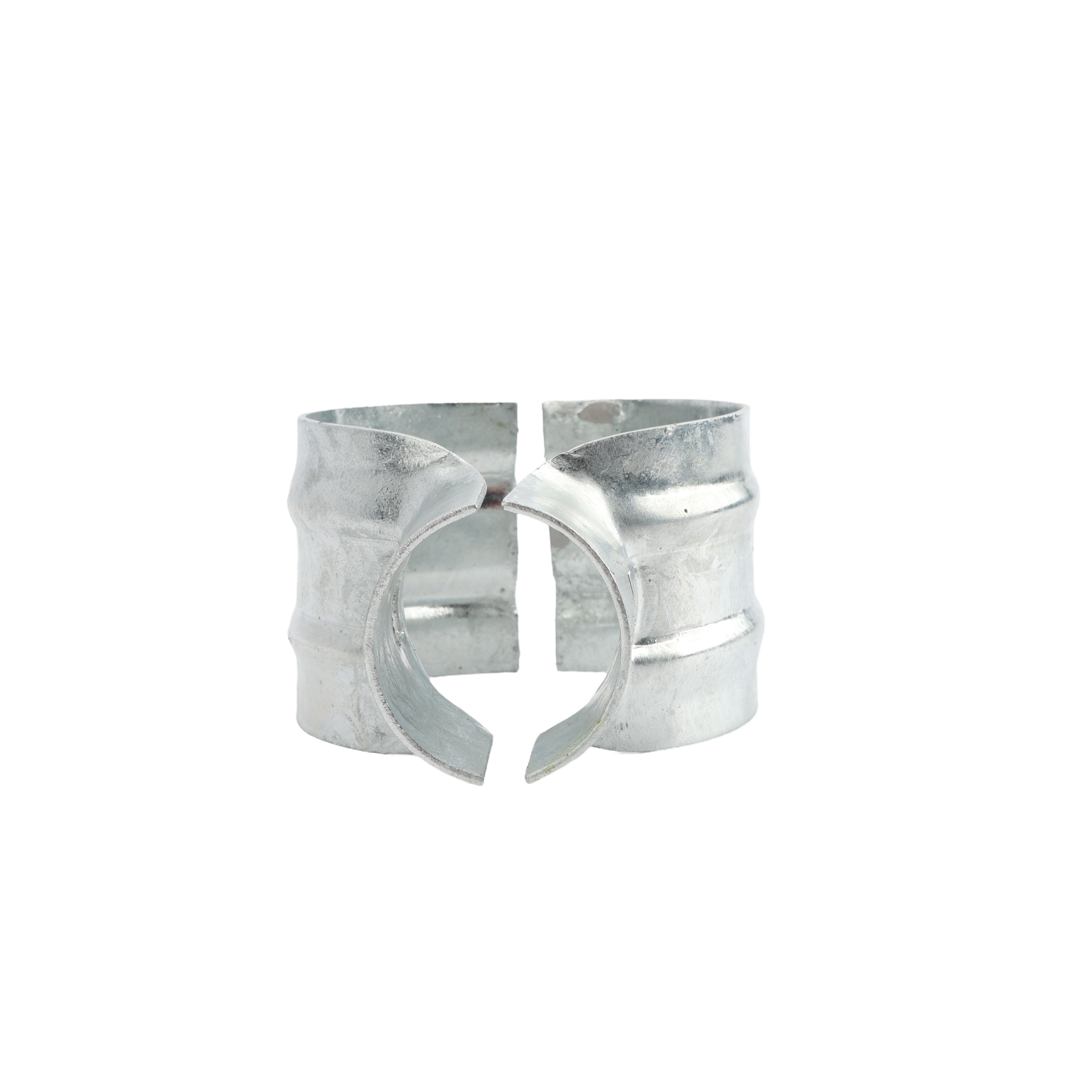 Chain Link 4" x 2" End Rail Clamp - Rail Band, T Clamp (Galvanized ...