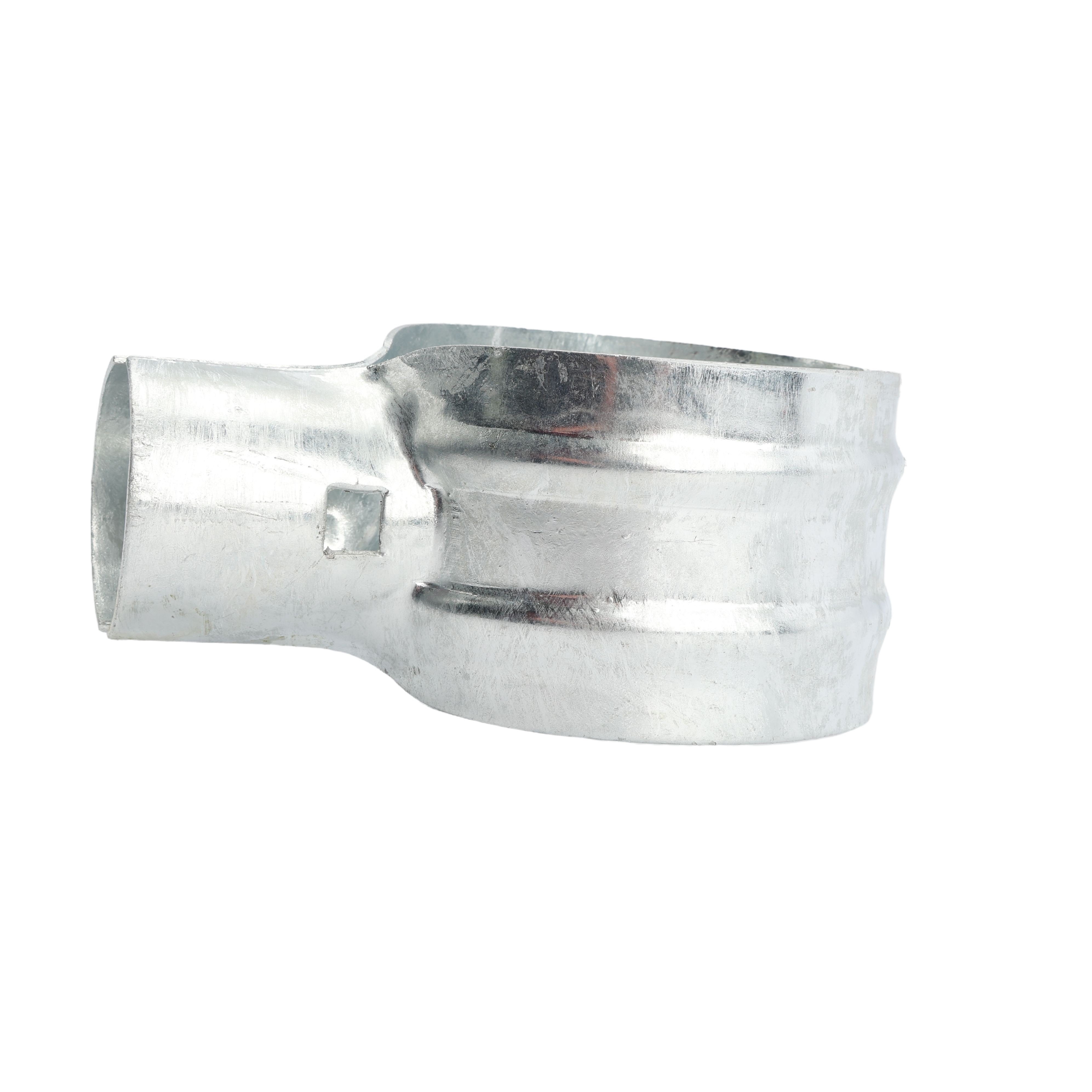 Chain Link 4" x 2" End Rail Clamp - Rail Band, T Clamp (Galvanized ...