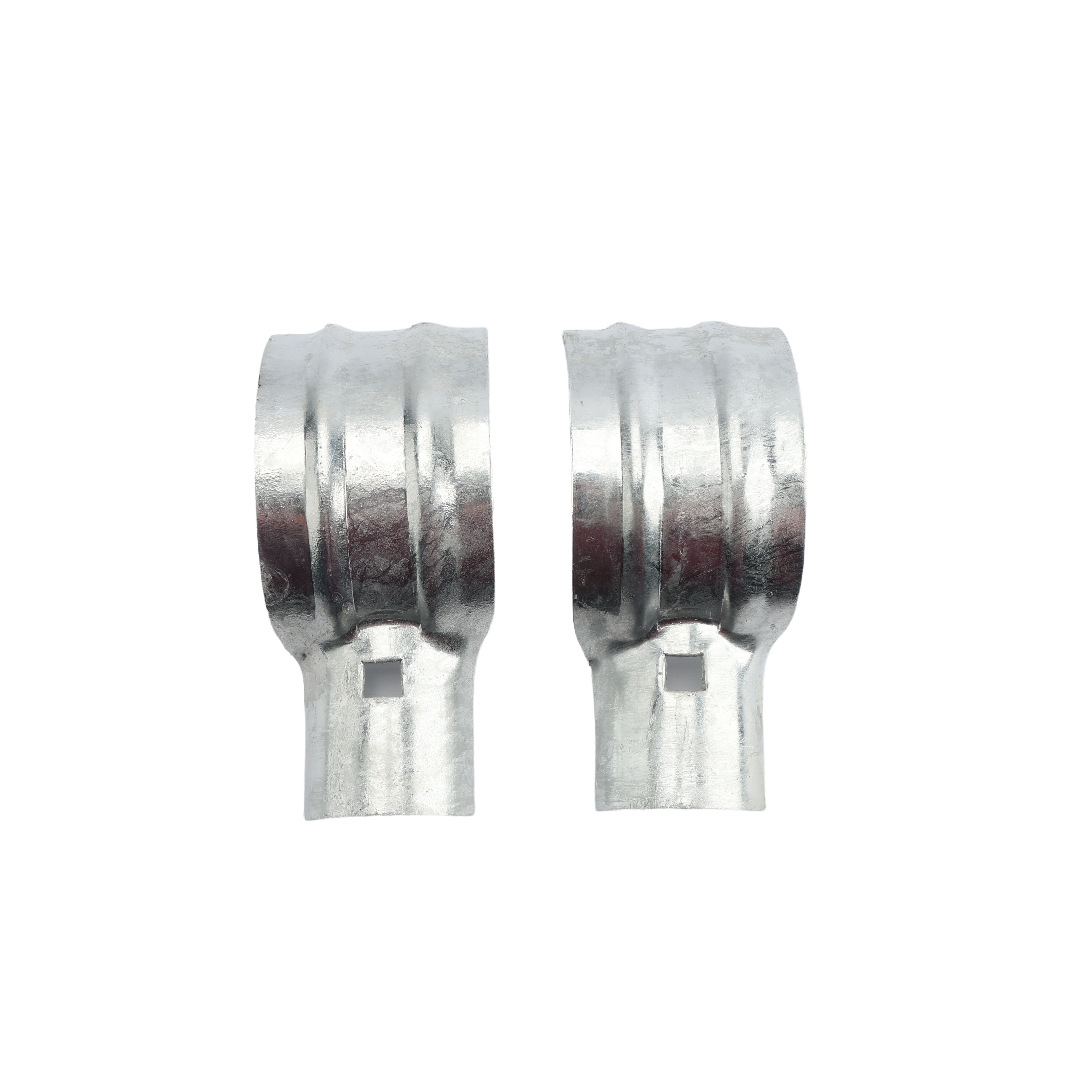 Chain Link 4" x 2" End Rail Clamp - Rail Band, T Clamp (Galvanized ...