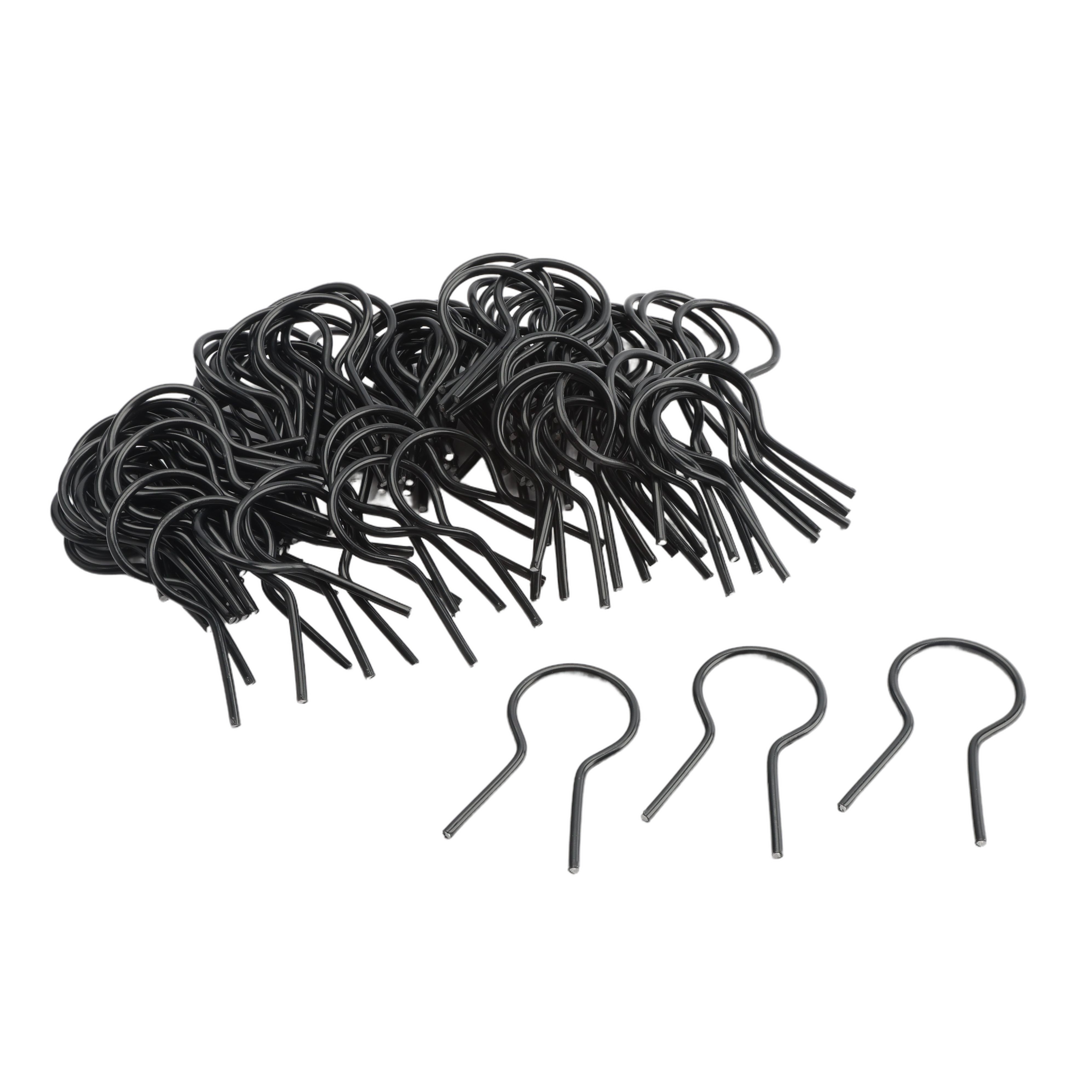 EZ Twist 1 3/8" OD 8 Gauge (9 Gauge Core) Galvanized Steel Black Fence ...