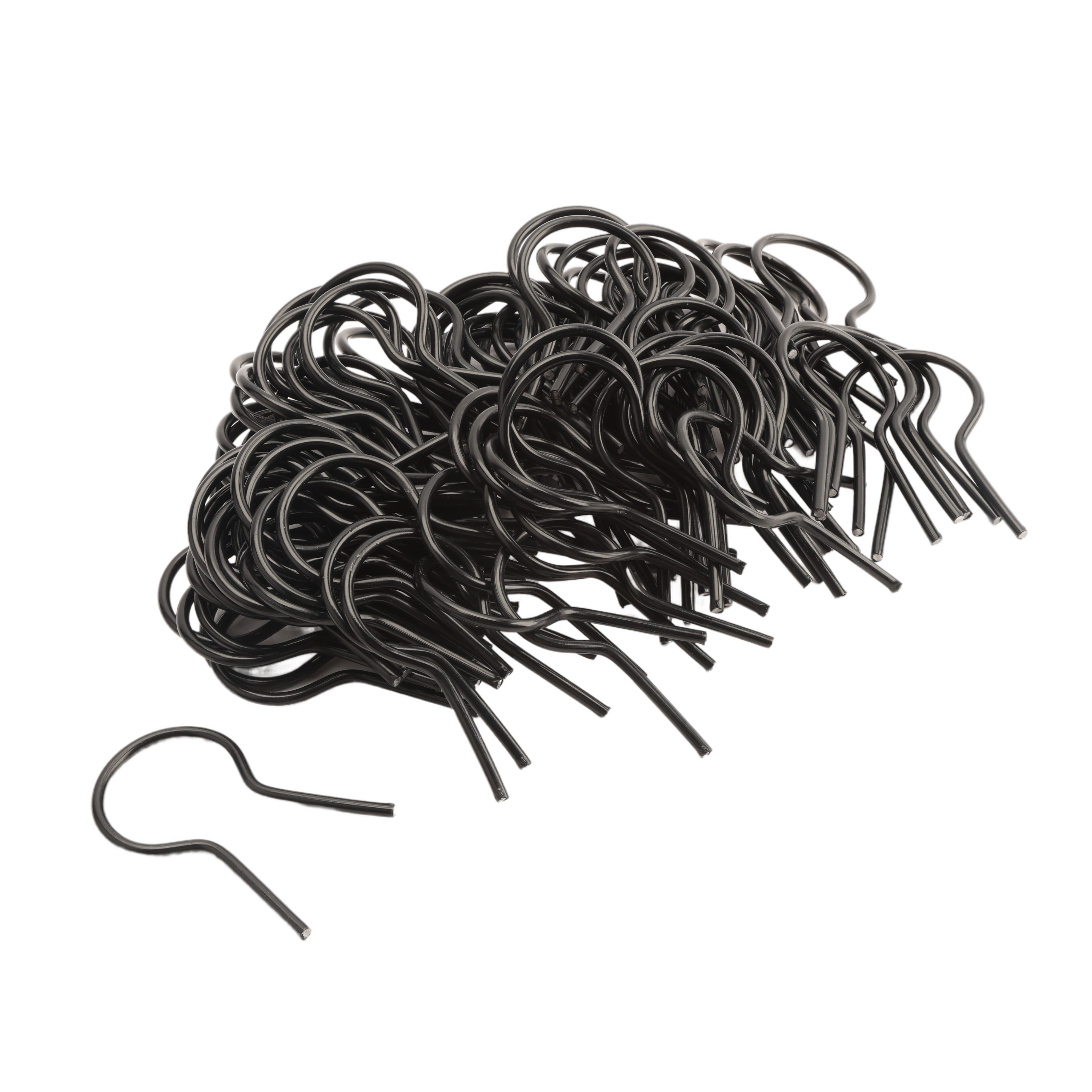 EZ Twist 1 3/8" OD 8 Gauge (9 Gauge Core) Galvanized Steel Black Fence ...