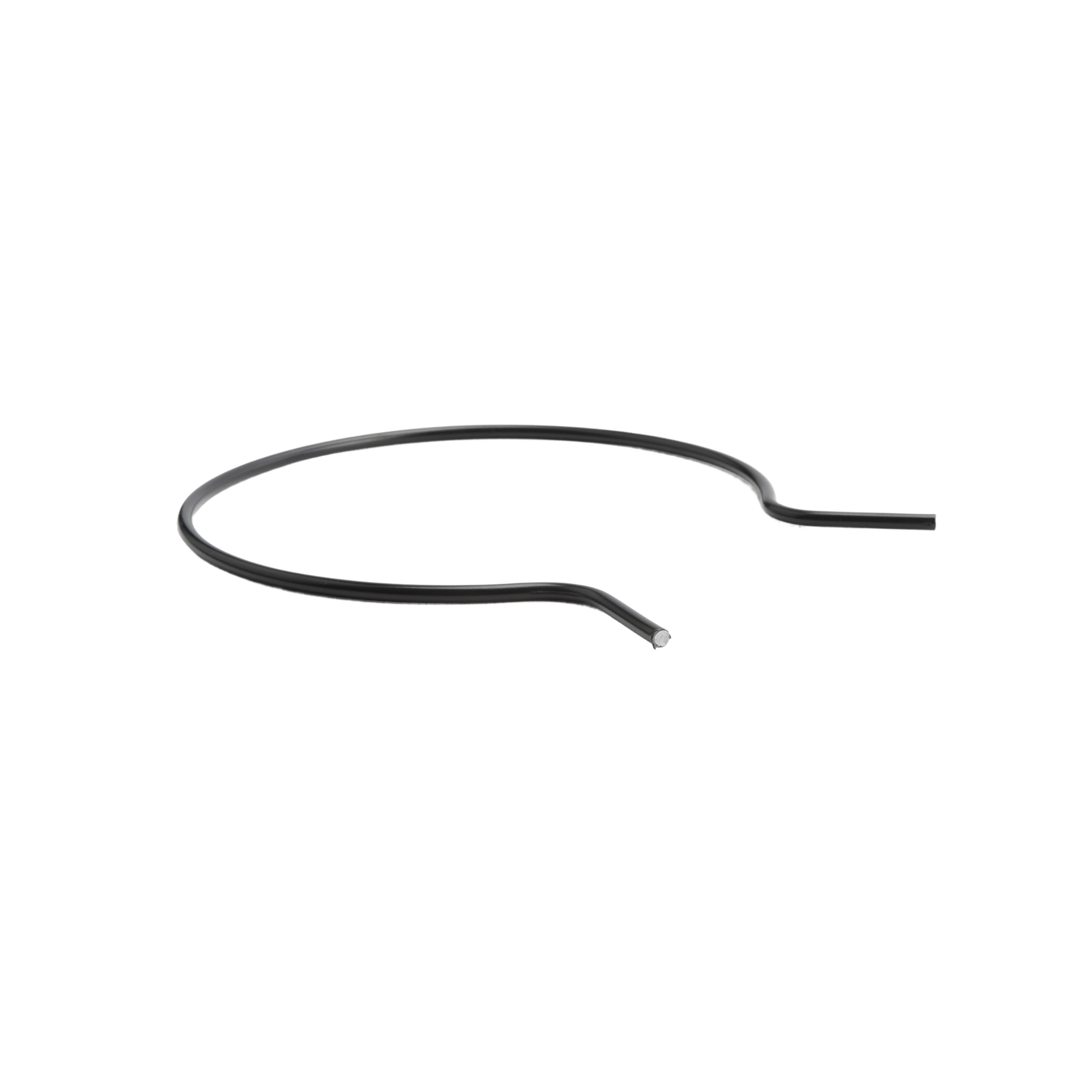 EZ Twist 4 1/2" OD 8 Gauge (9 Gauge Core) Preformed Steel Black Fence ...