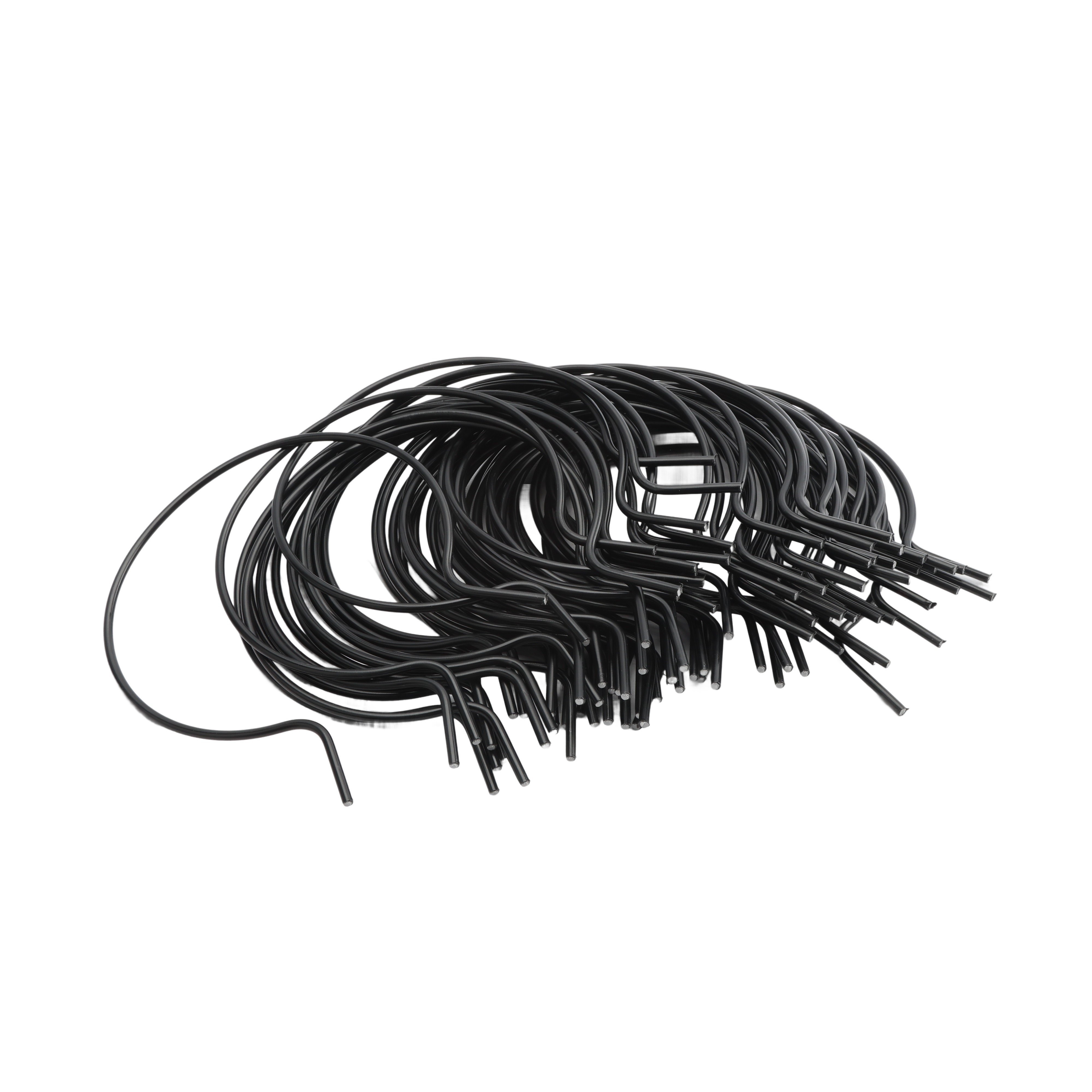 EZ Twist 4 1/2" OD 8 Gauge (9 Gauge Core) Preformed Steel Black Fence ...