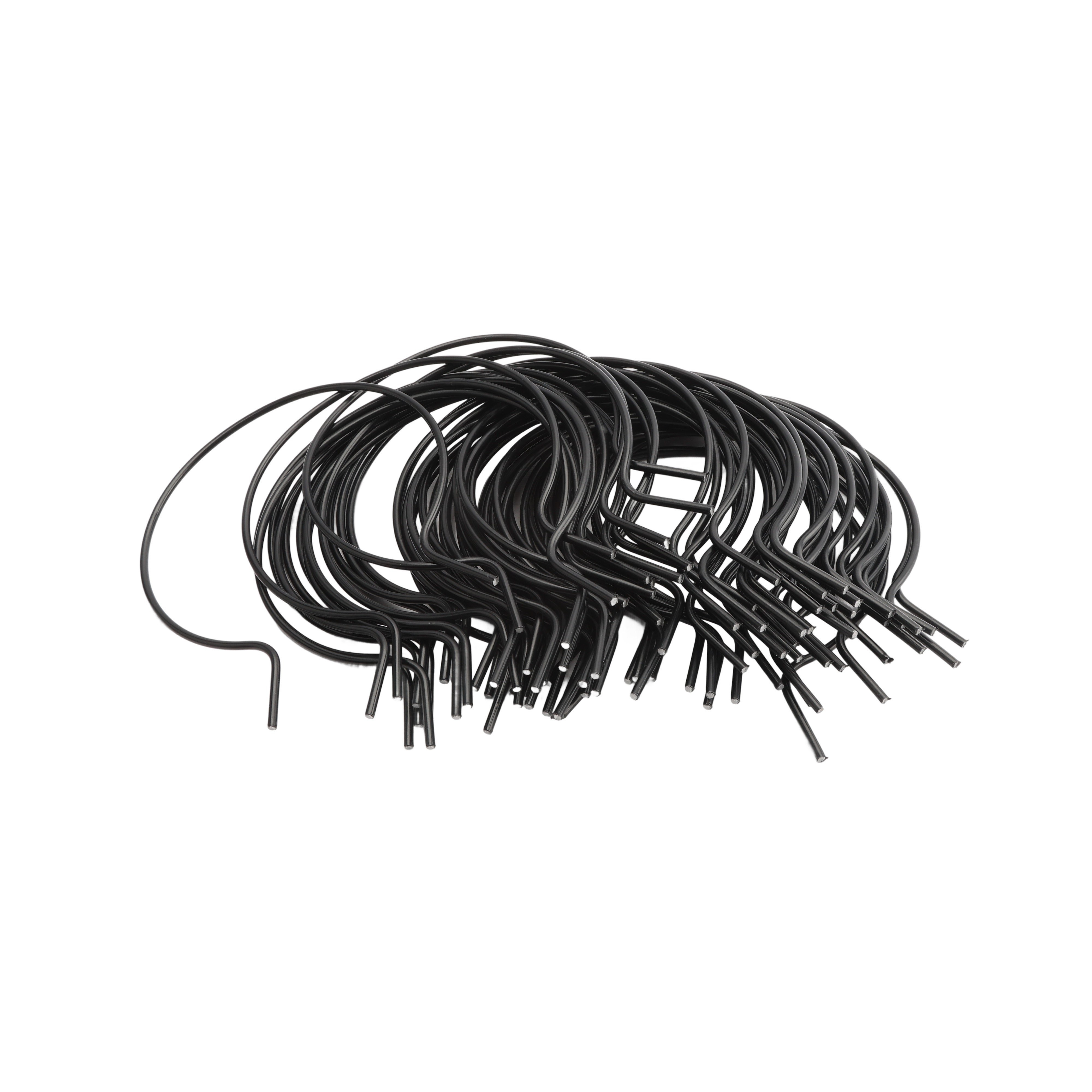 EZ Twist 4 1/2" OD 8 Gauge (9 Gauge Core) Preformed Steel Black Fence ...