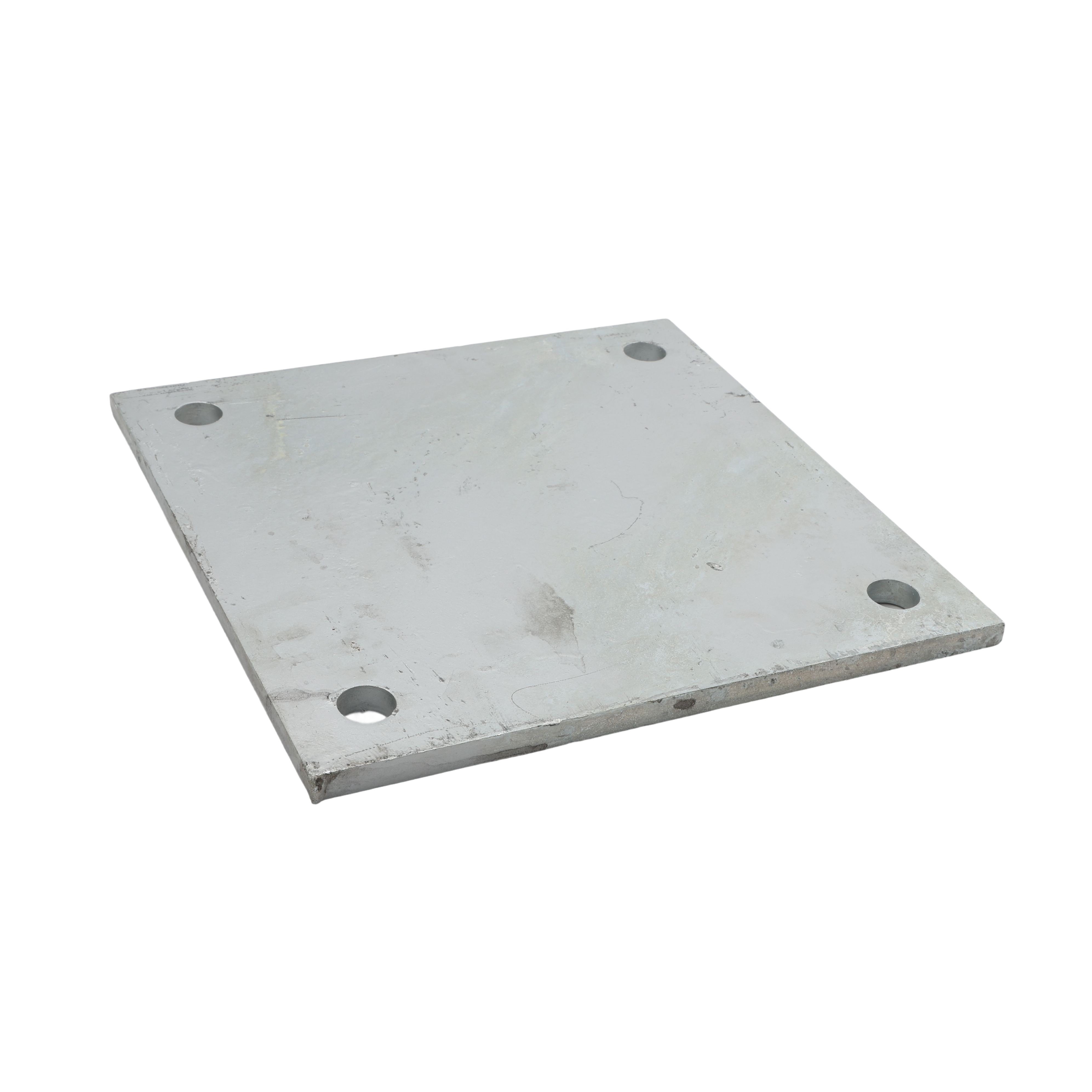 Chain Link 12" x 12" x (1/2" Thick) Weldable Surface Mount Floor Flange ...