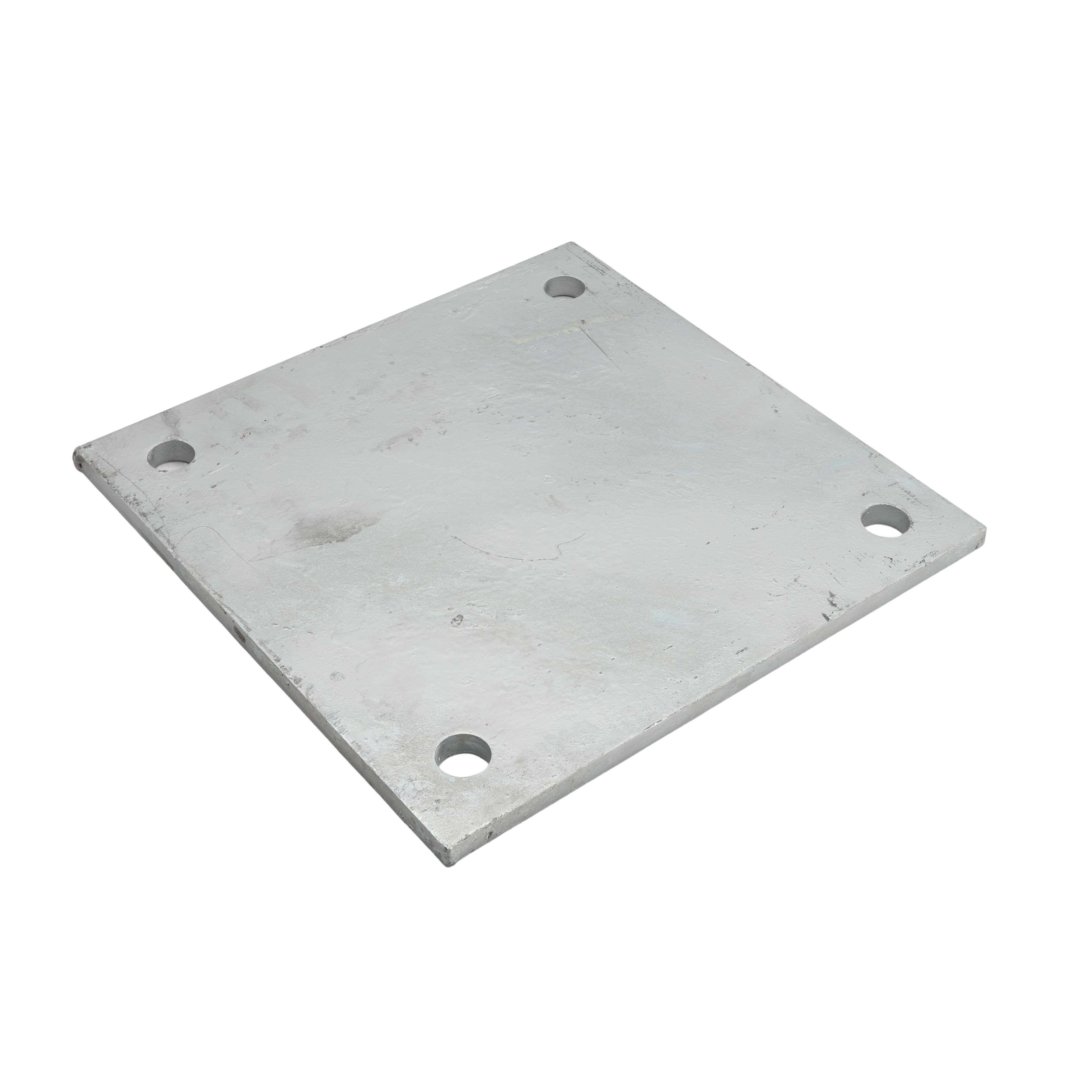 Chain Link 1/2" x 12" x 12" Weldable Surface Mount Floor Flange - Heavy ...