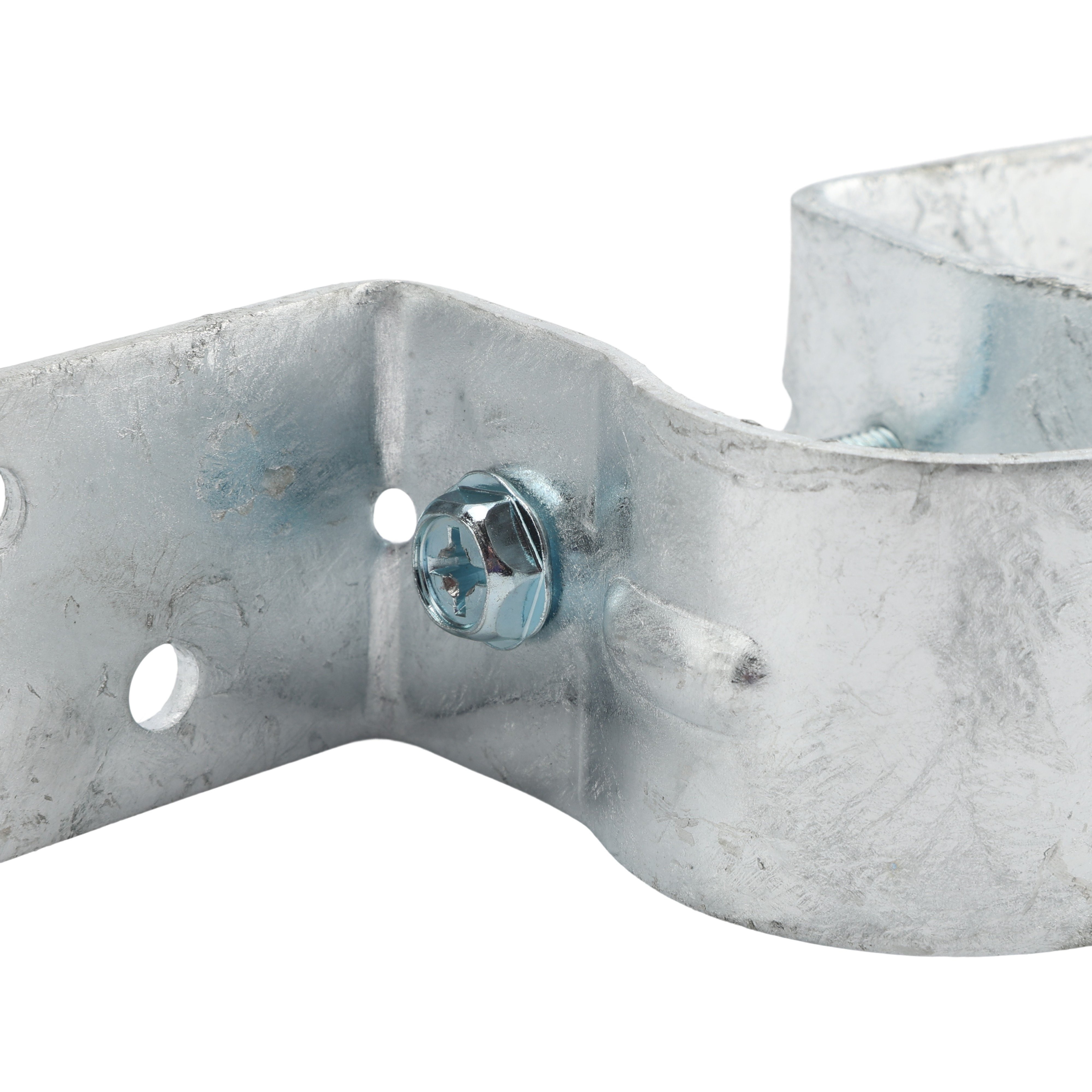 Wood to Steel 1 5/8" Pipe Grip Tie 1 5/8" Round Post to Wood Fence ...