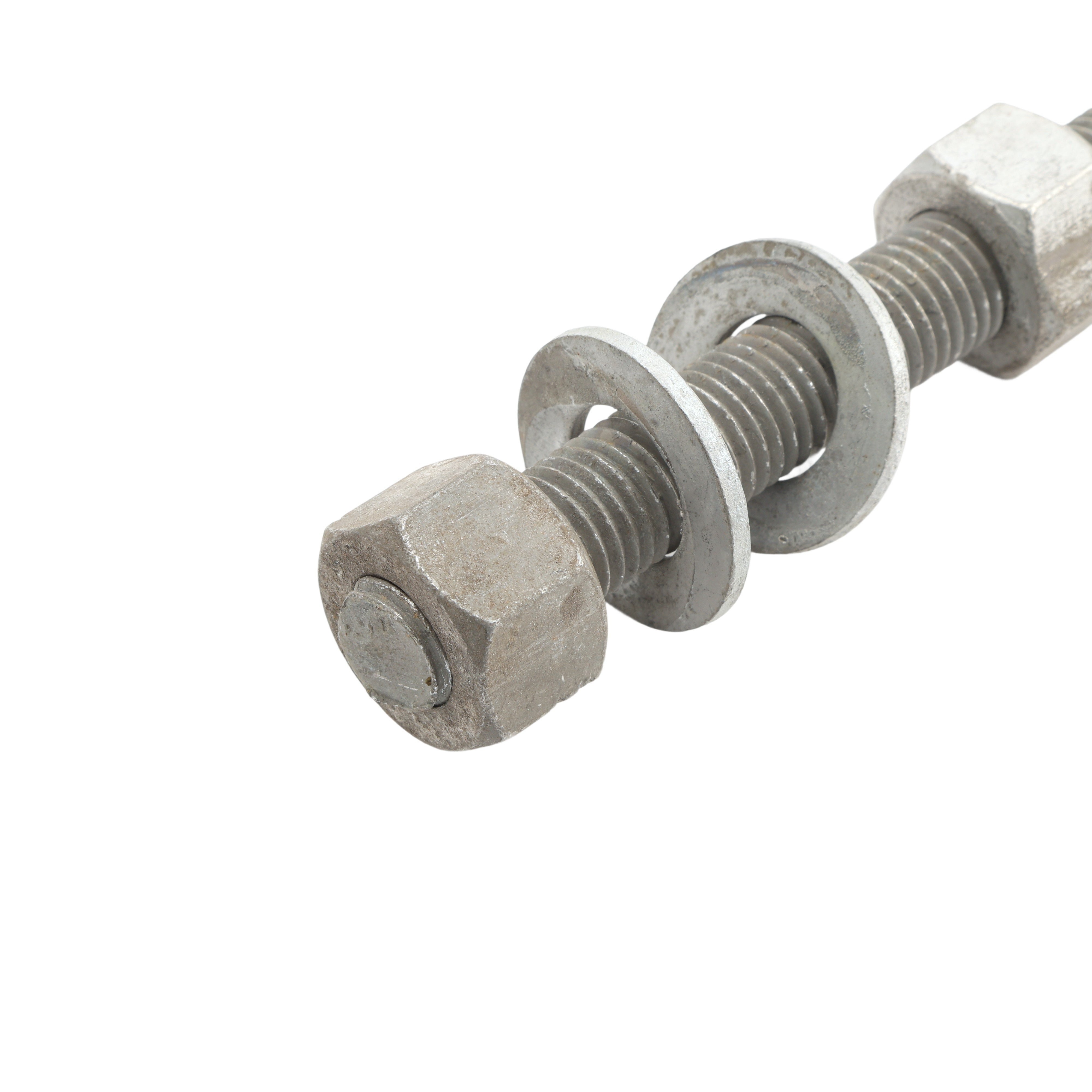 Chain Link 3/4" x 6" Male J-Bolt Gate Hinge w/ 2 Nuts & 2 Washers (Hot ...