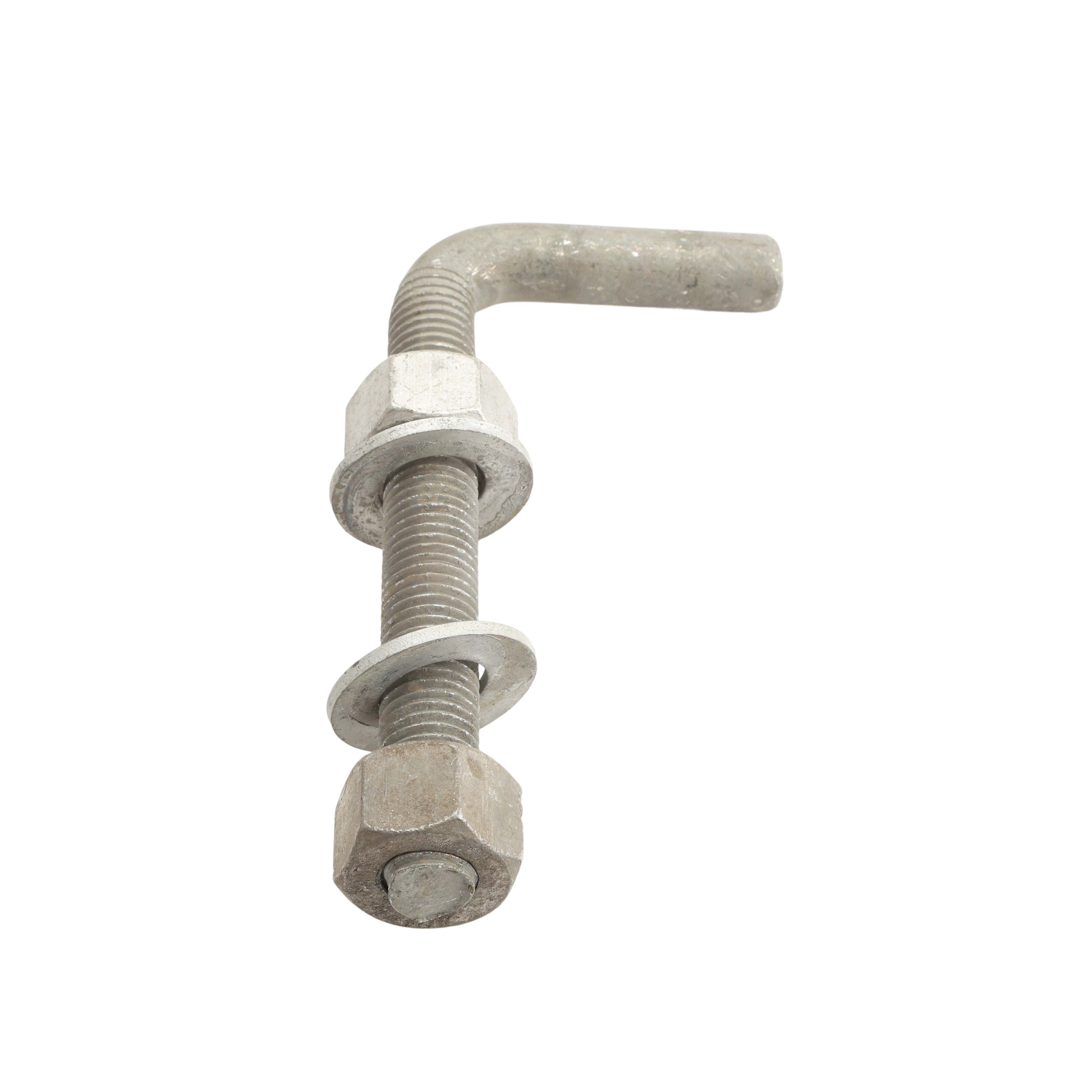 Chain Link 3/4" x 6" Male J-Bolt Gate Hinge w/ 2 Nuts & 2 Washers (Hot ...