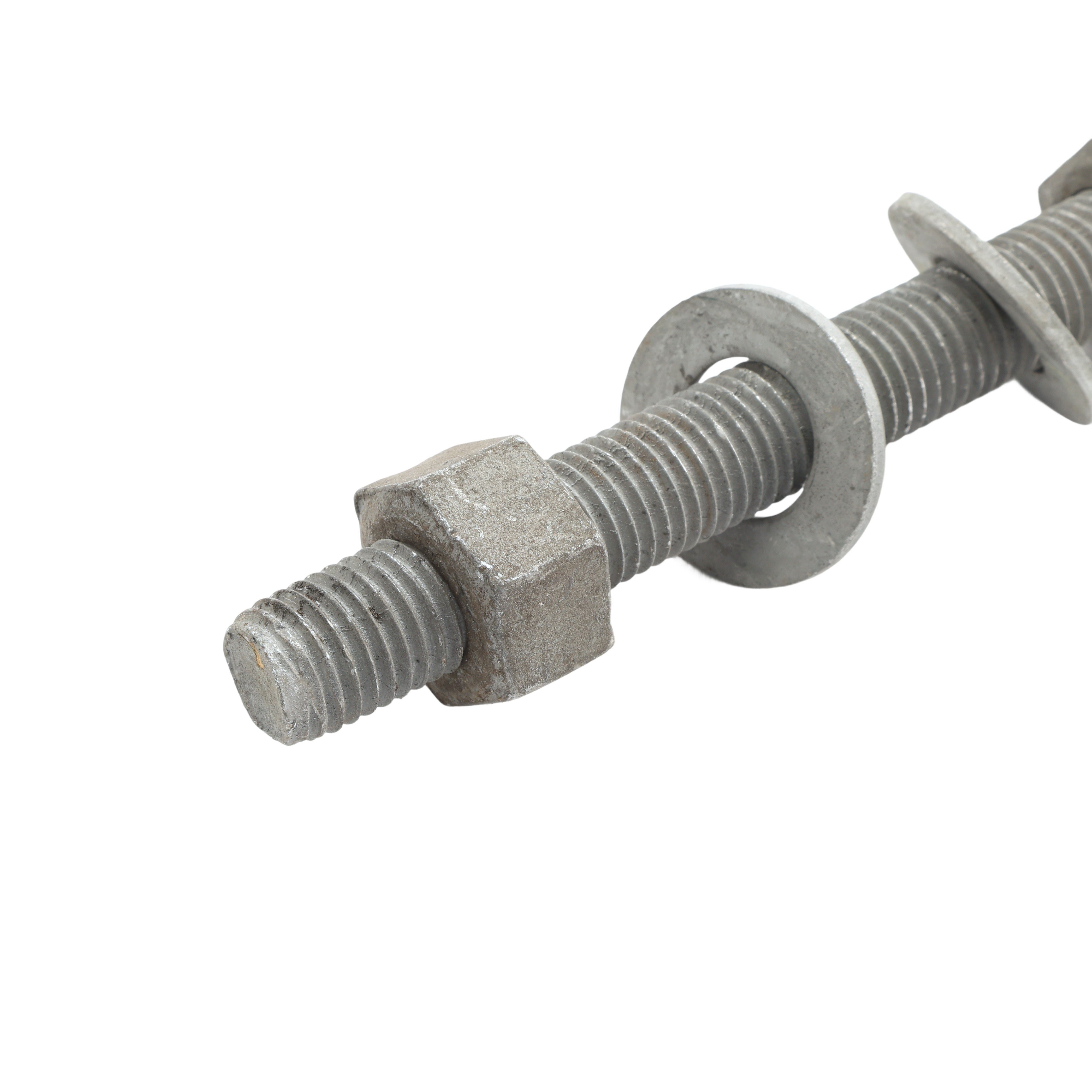 Chain Link 3/4" x 9" Male J-Bolt Gate Hinge w/ 2 Nuts & 2 Washers (Hot ...