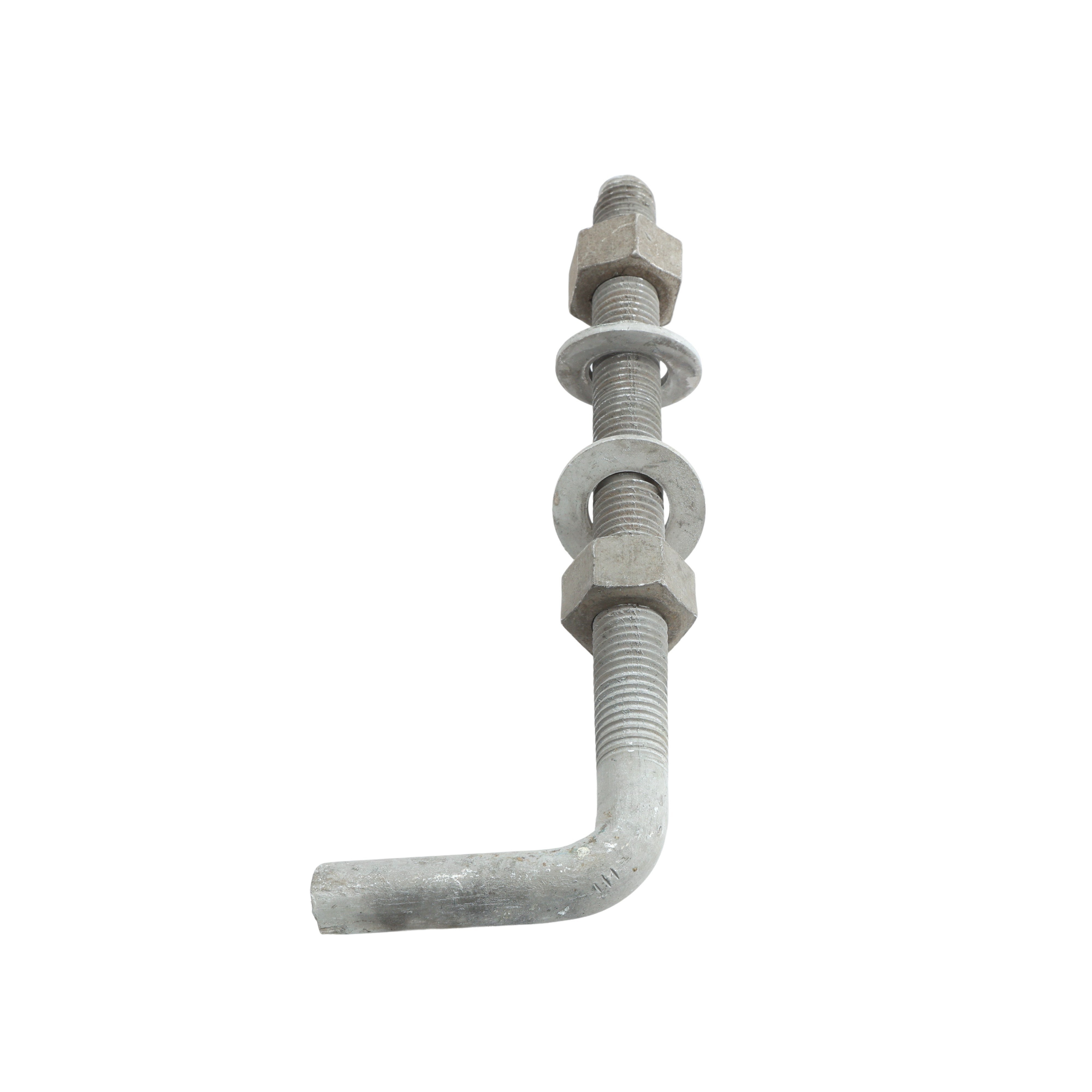 Chain Link 3/4" x 9" Male J-Bolt Gate Hinge w/ 2 Nuts & 2 Washers (Hot ...