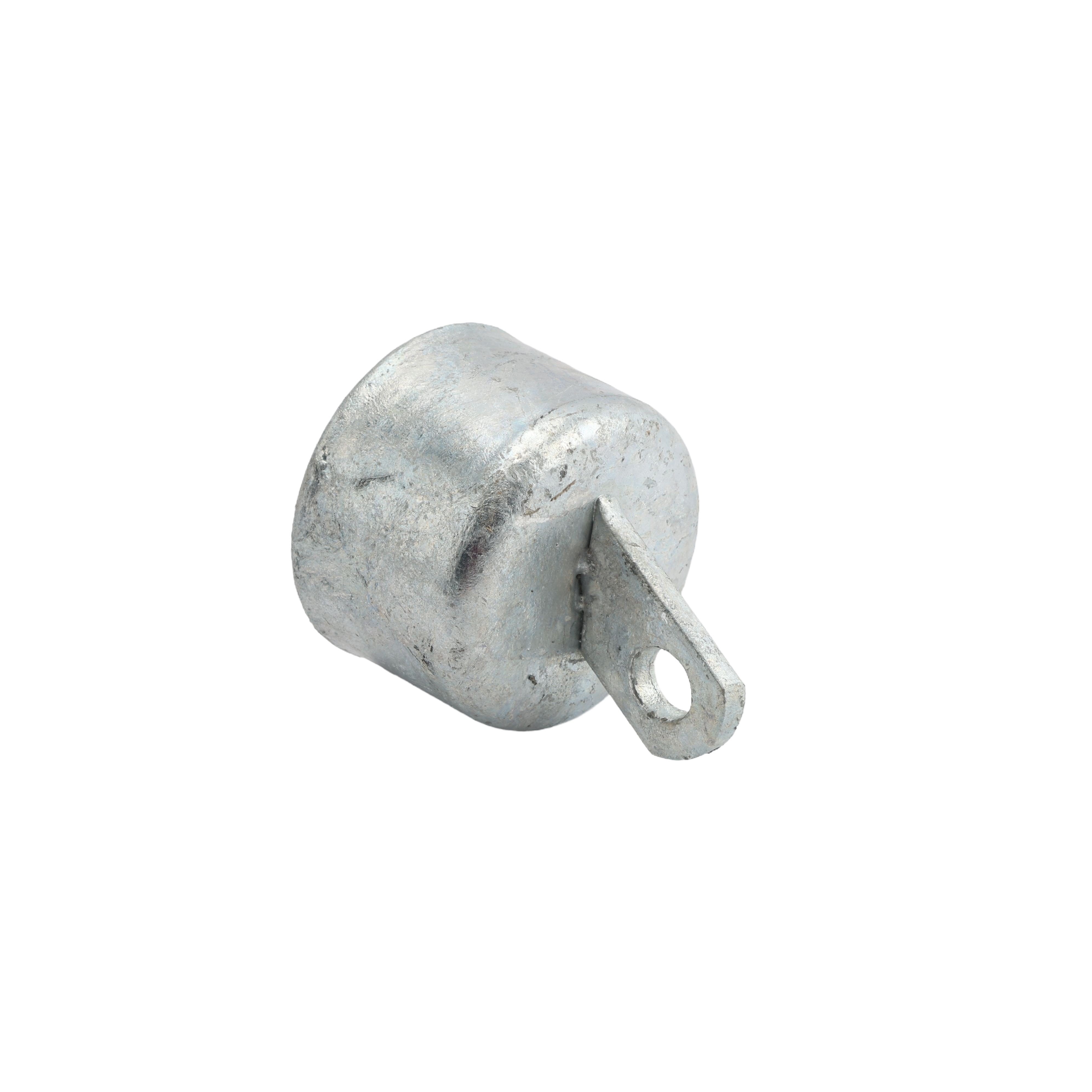 Chain Link 2 1/2" [2 3/8" OD] Offset Rail End Cup - End Rail (Pressed ...