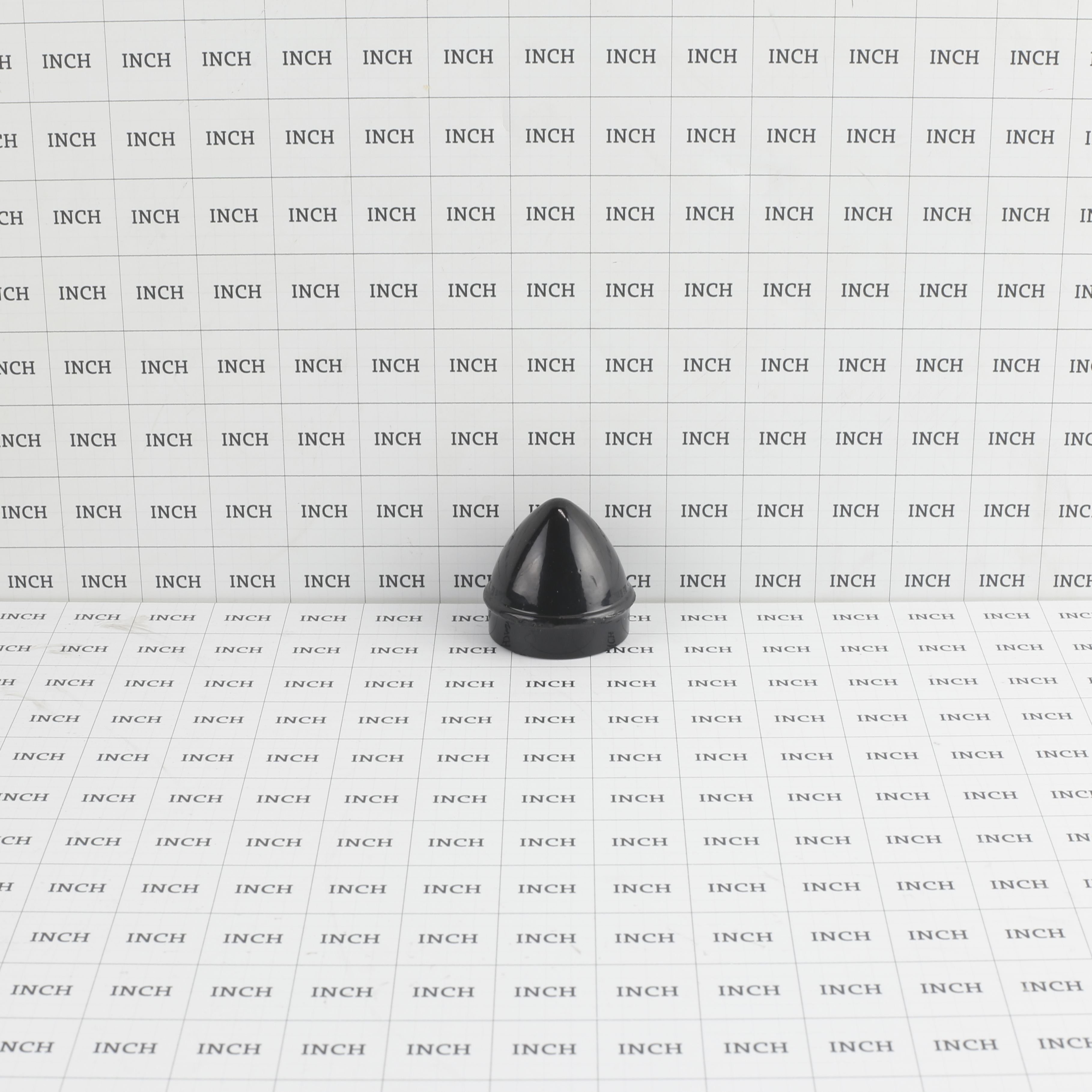 Chain Link 1 5/8" Black Die-Cast Aluminum External Acorn Post Cap Chain ...