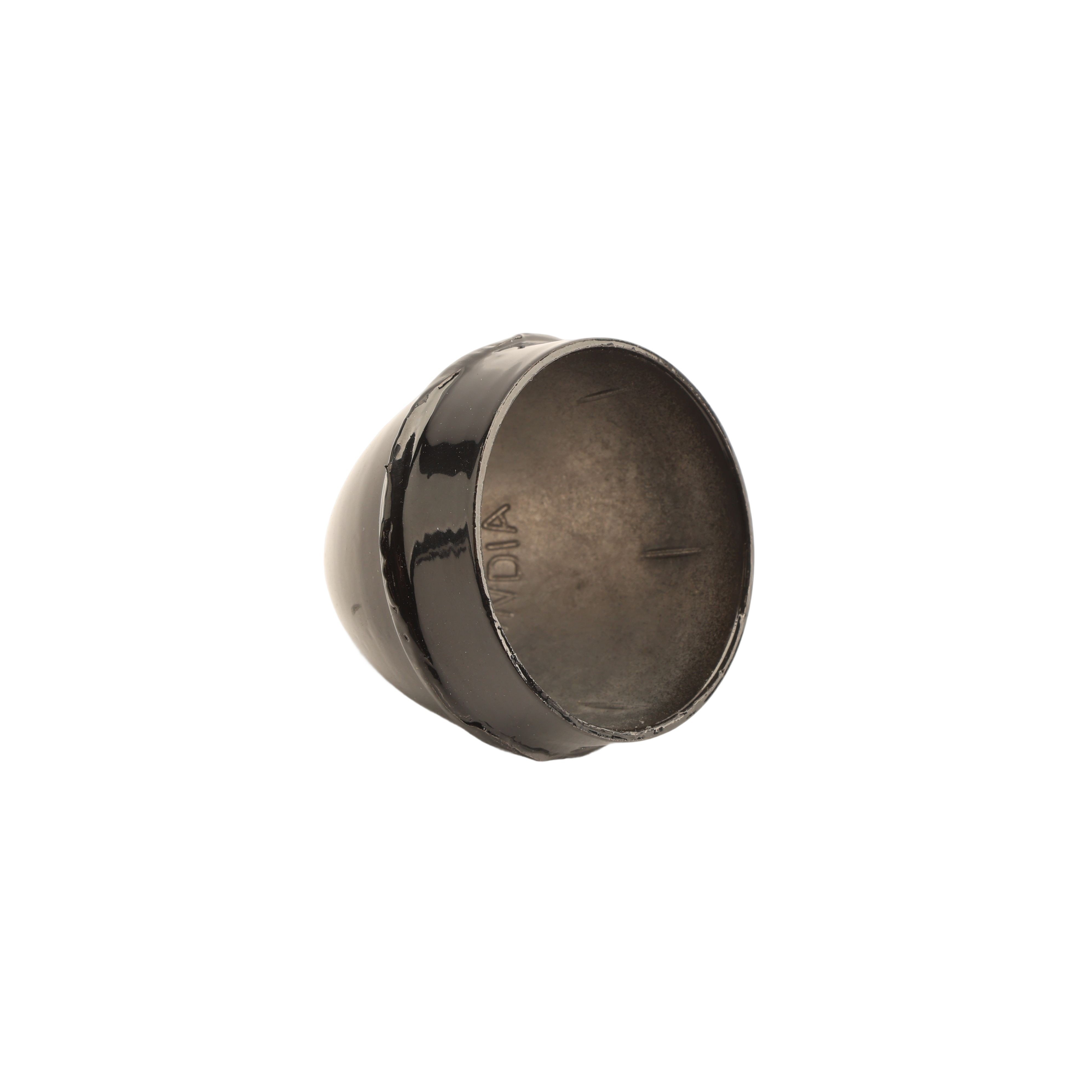 Chain Link 1 5/8" Black Die-Cast Aluminum External Acorn Post Cap Chain ...
