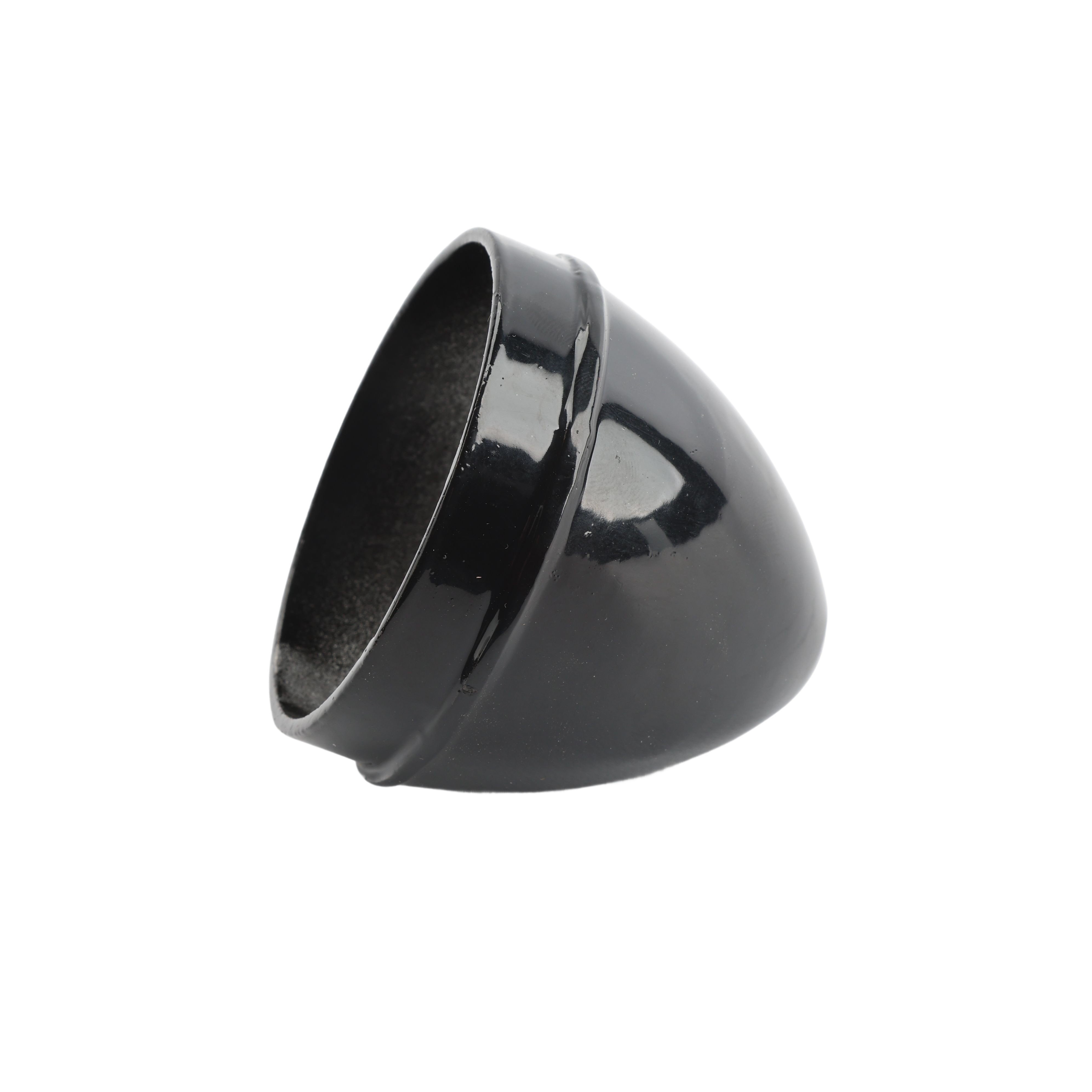 Chain Link 2 1/2" Black Die-Cast Aluminum External Acorn Post Cap (Fits ...
