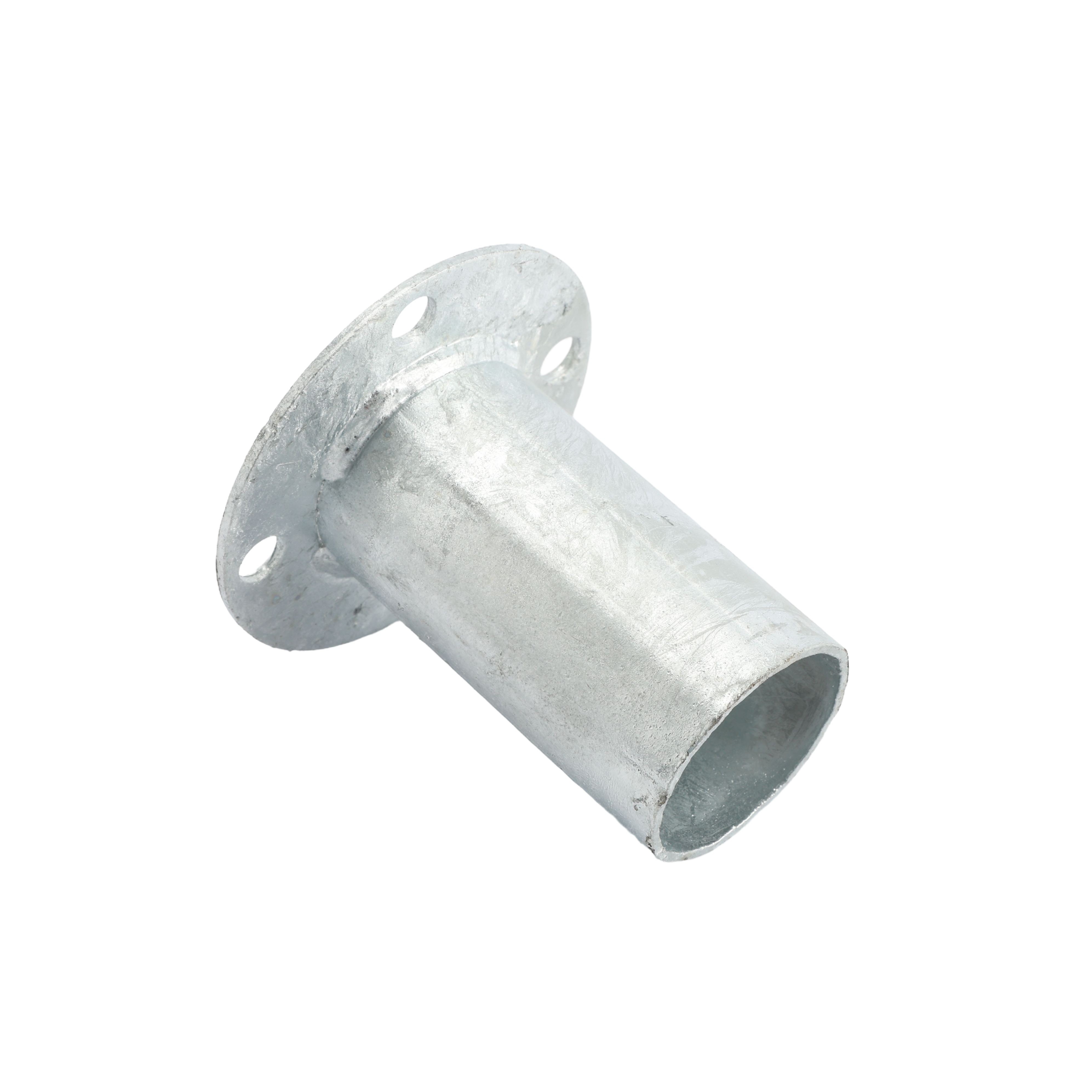 Chain Link 1 5/8" (Fits 1 5/8" OD) Post Floor Flanges - Pressed Steel ...