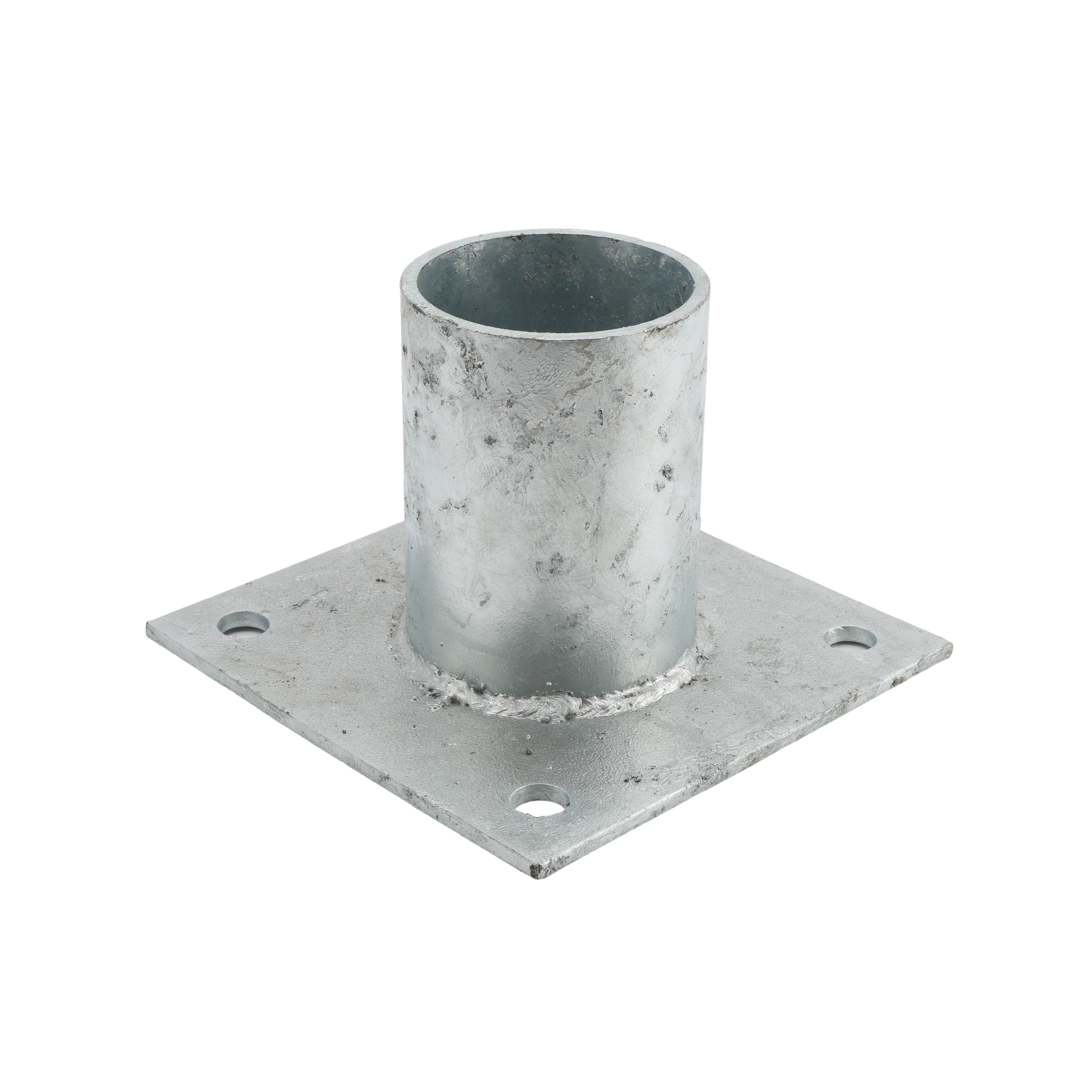 Chain Link Fence 3 1/2" (Fits 3 1/2" OD) Post Floor Flanges - Pressed ...