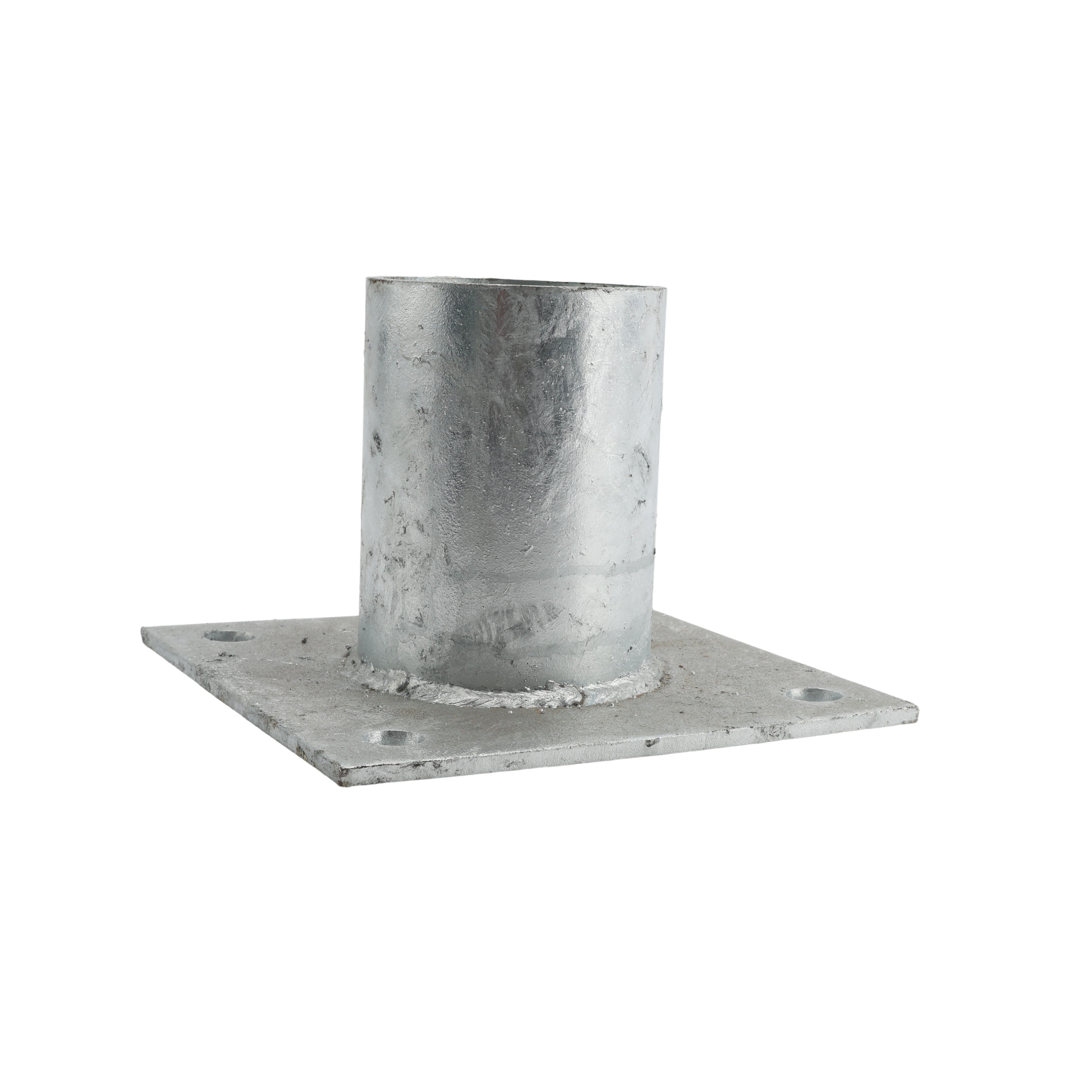 Chain Link Fence 3 1/2" (Fits 3 1/2" OD) Post Floor Flanges - Pressed ...