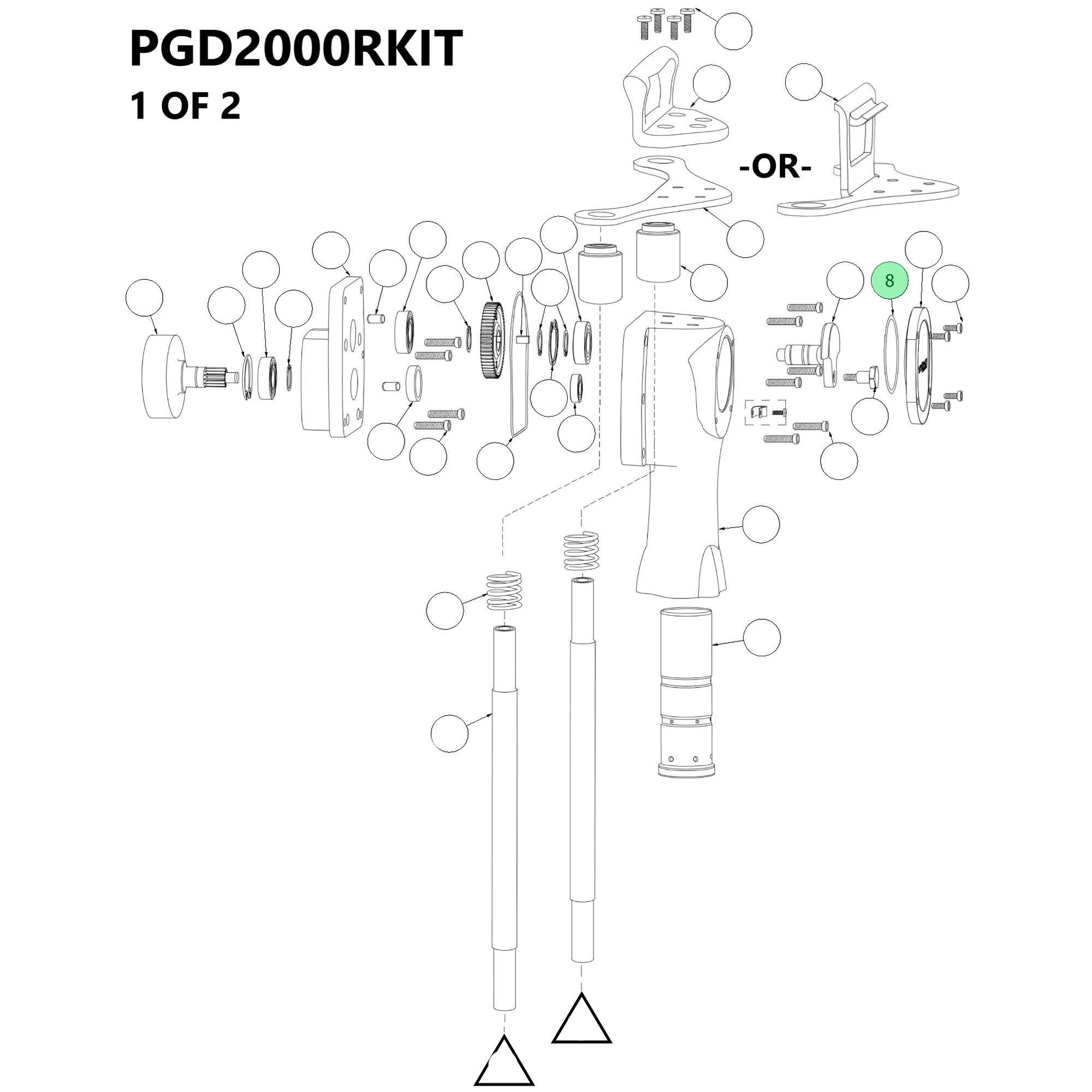 Titan Post Drivers O-Ring Rebuild Kit 2000/2000X - PGD2000RKIT | Chain ...