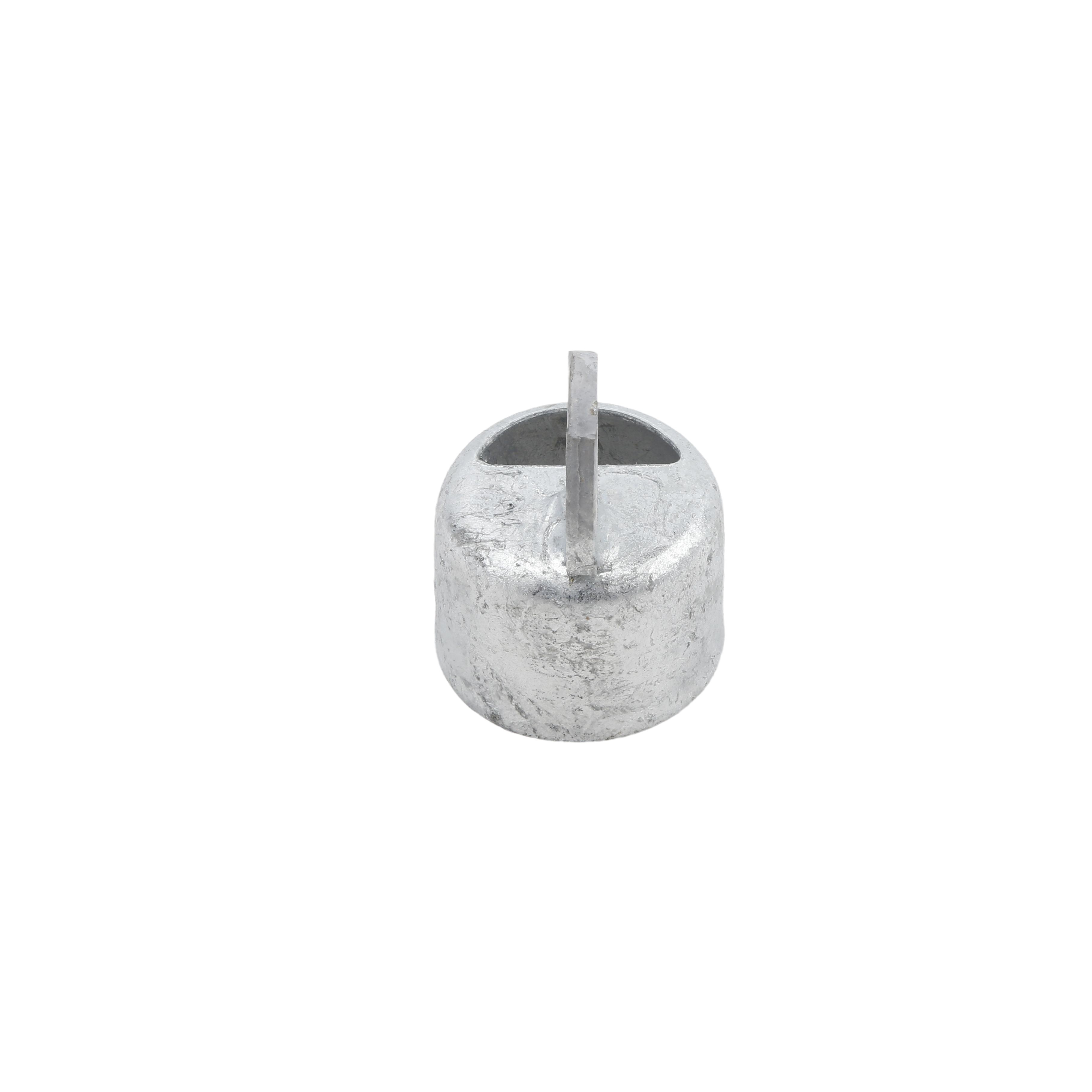 Chain Link 1 3/8" [1 3/8" OD] Half-Moon Combo Rail End Cup - End Rail ...