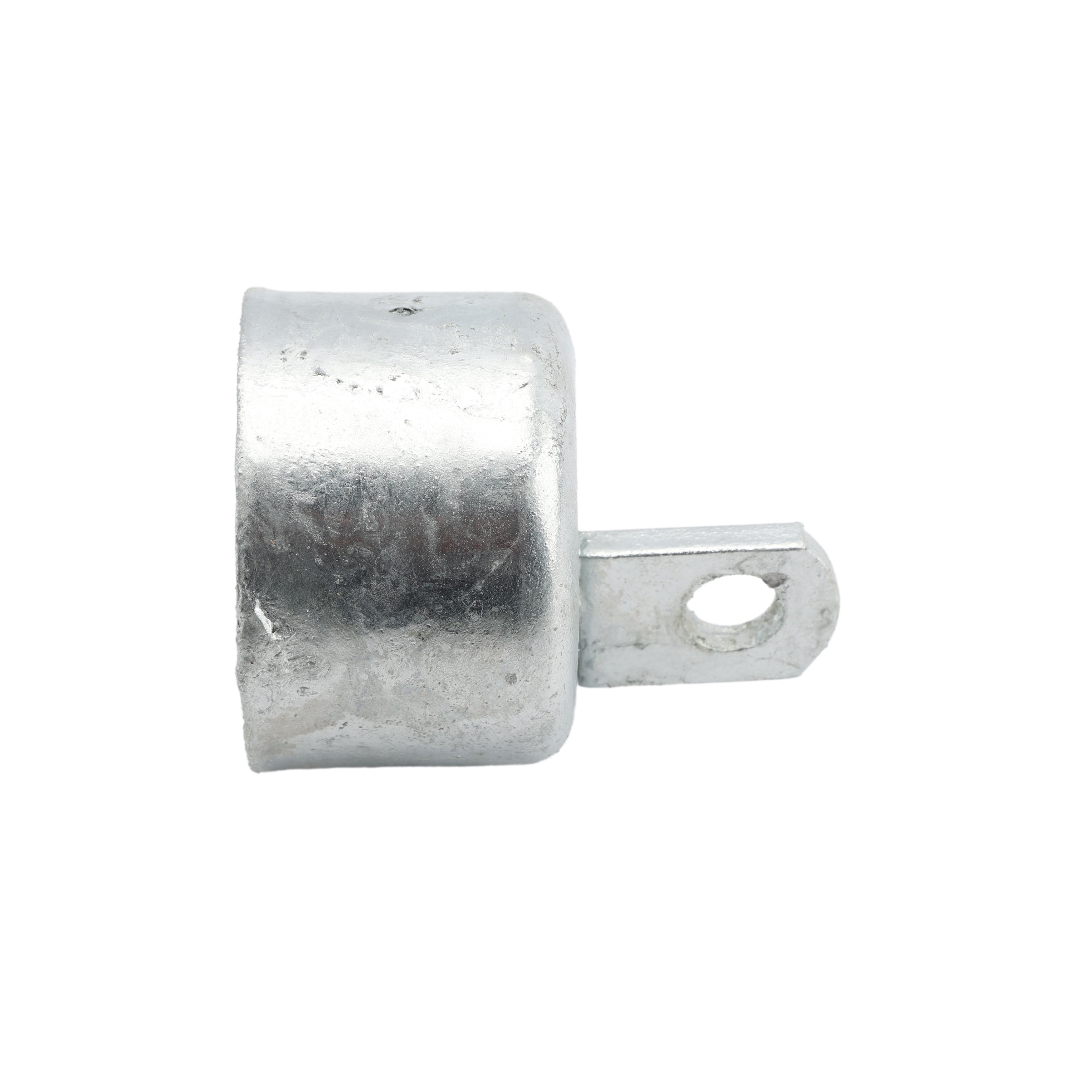 Chain Link 2 1/2" [2 3/8" OD] Half-Moon Combo Rail End Cup - End Rail ...
