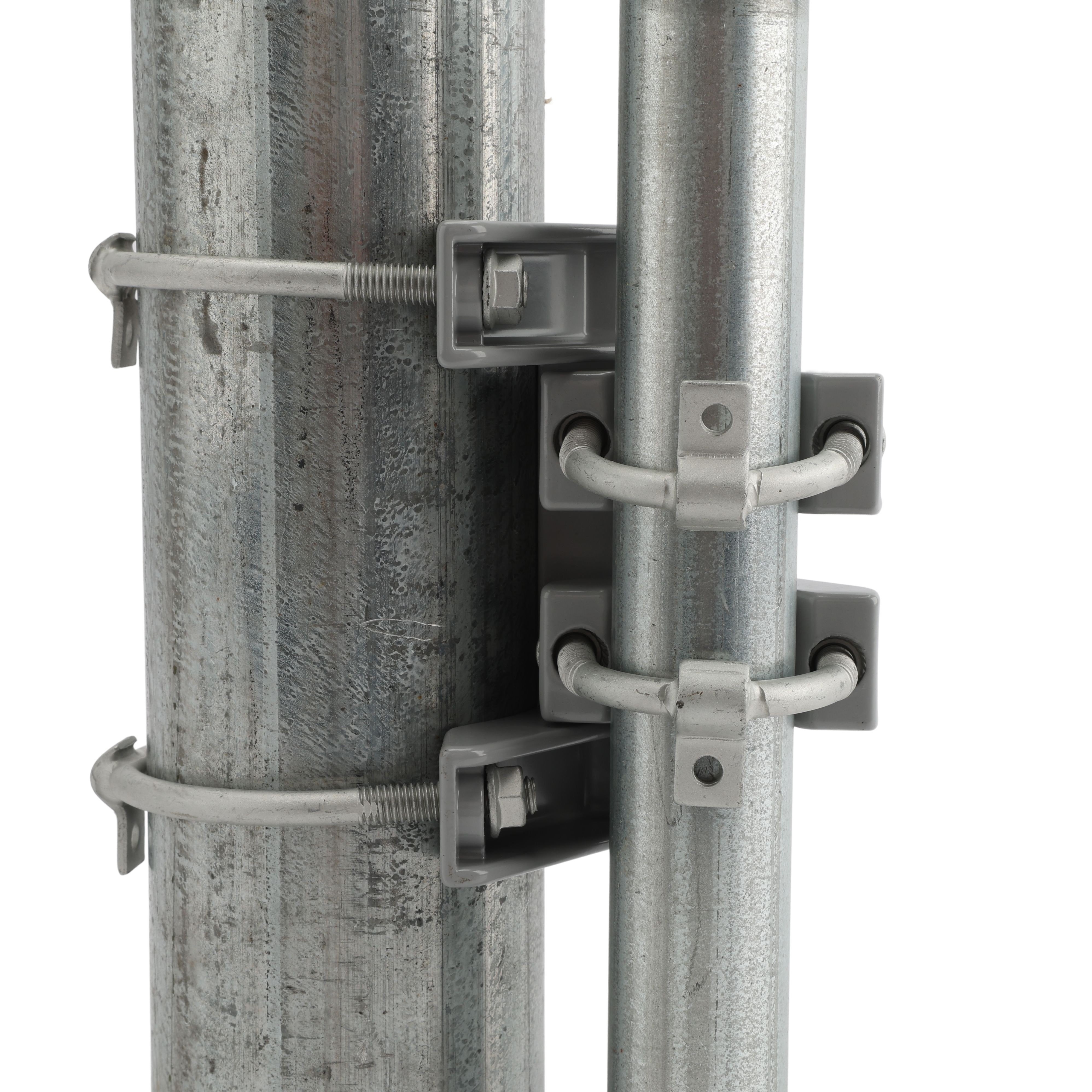 Chain Link Gray Self-Closing Spring Universal Gate Hinge (1 3/8" / 1 5/ ...