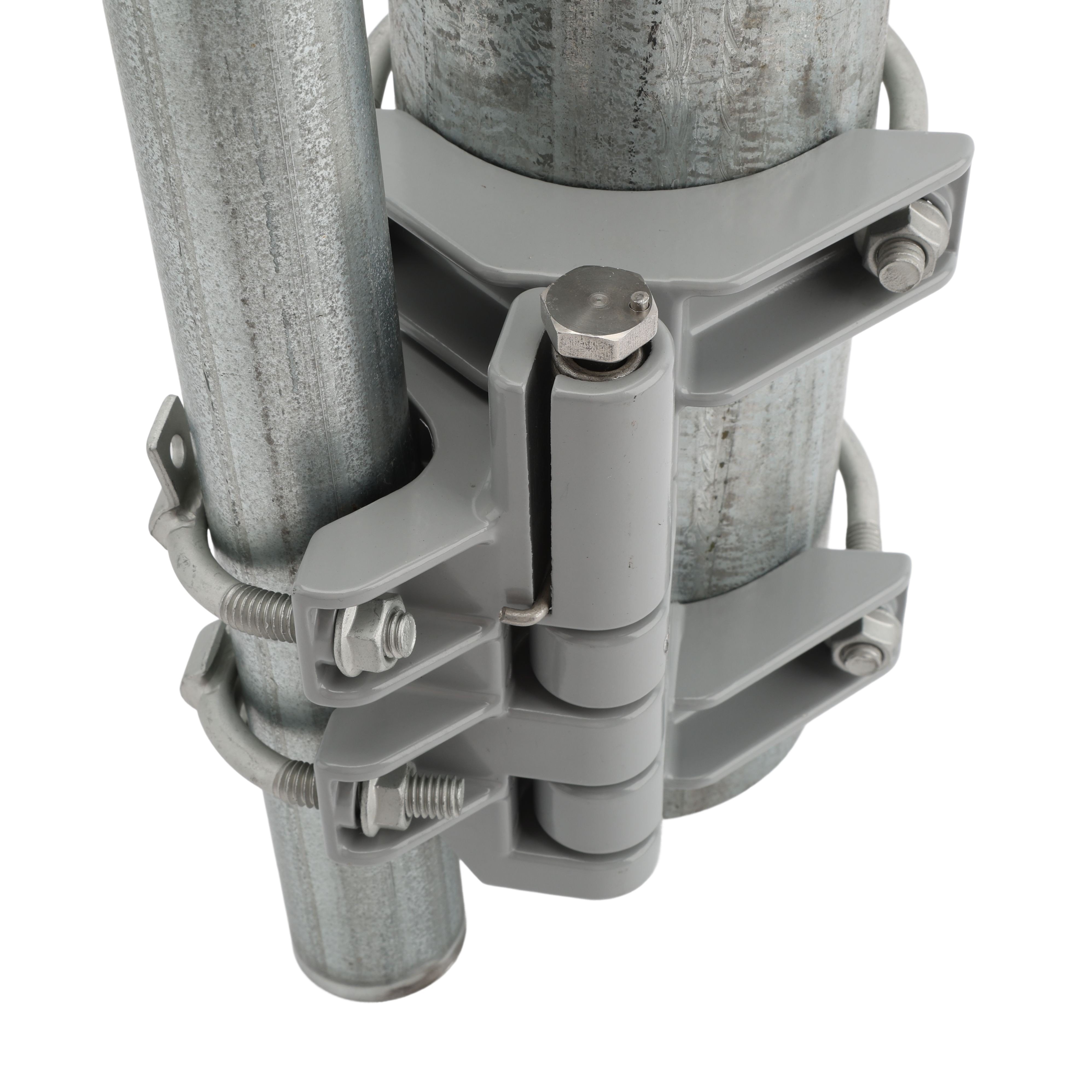 Chain Link Gray Self-Closing Spring Universal Gate Hinge (1 3/8" / 1 5/ ...