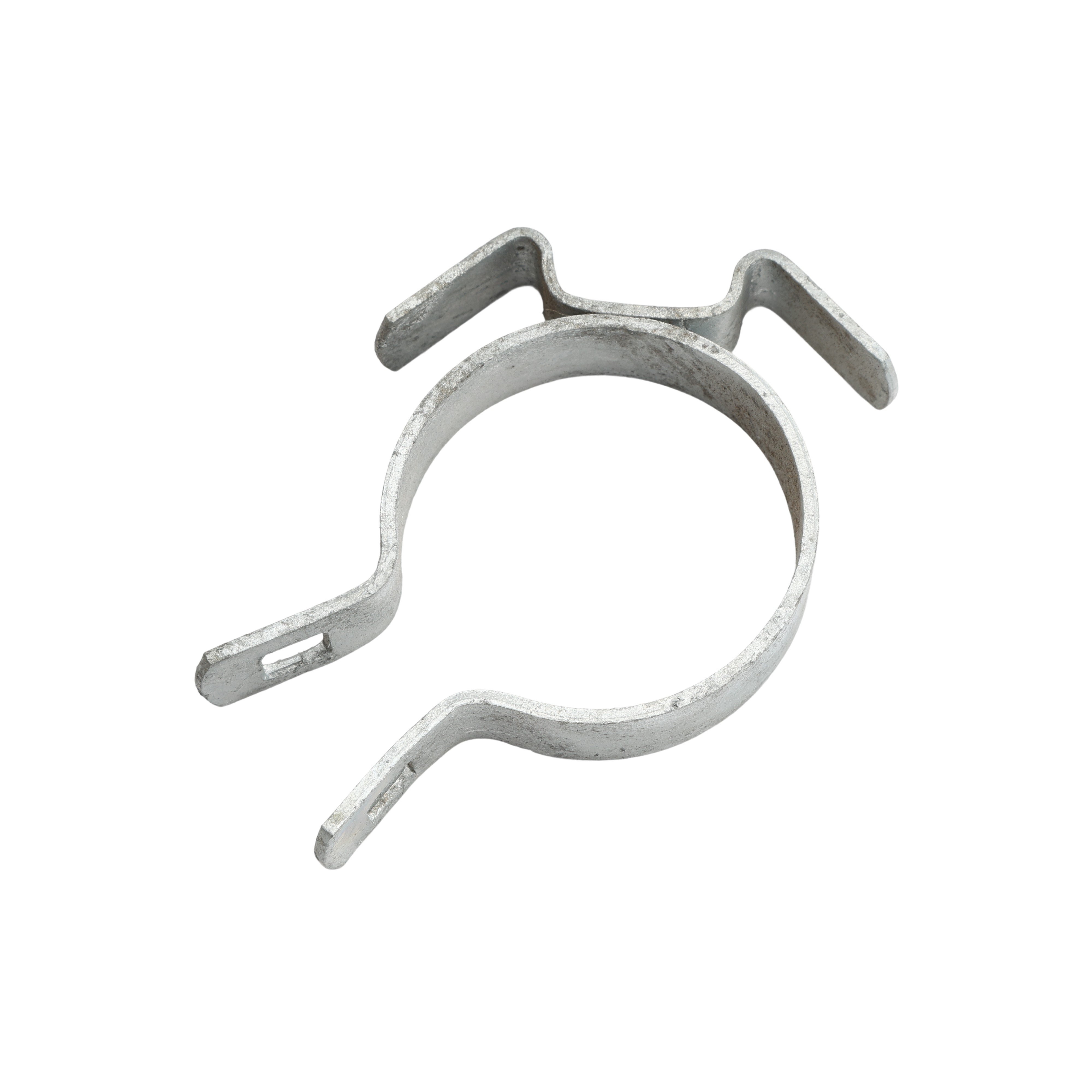 Chain Link 2 1/2" [2 3/8" OD] Clamp-On Post Keeper Bracket Spring Gate ...