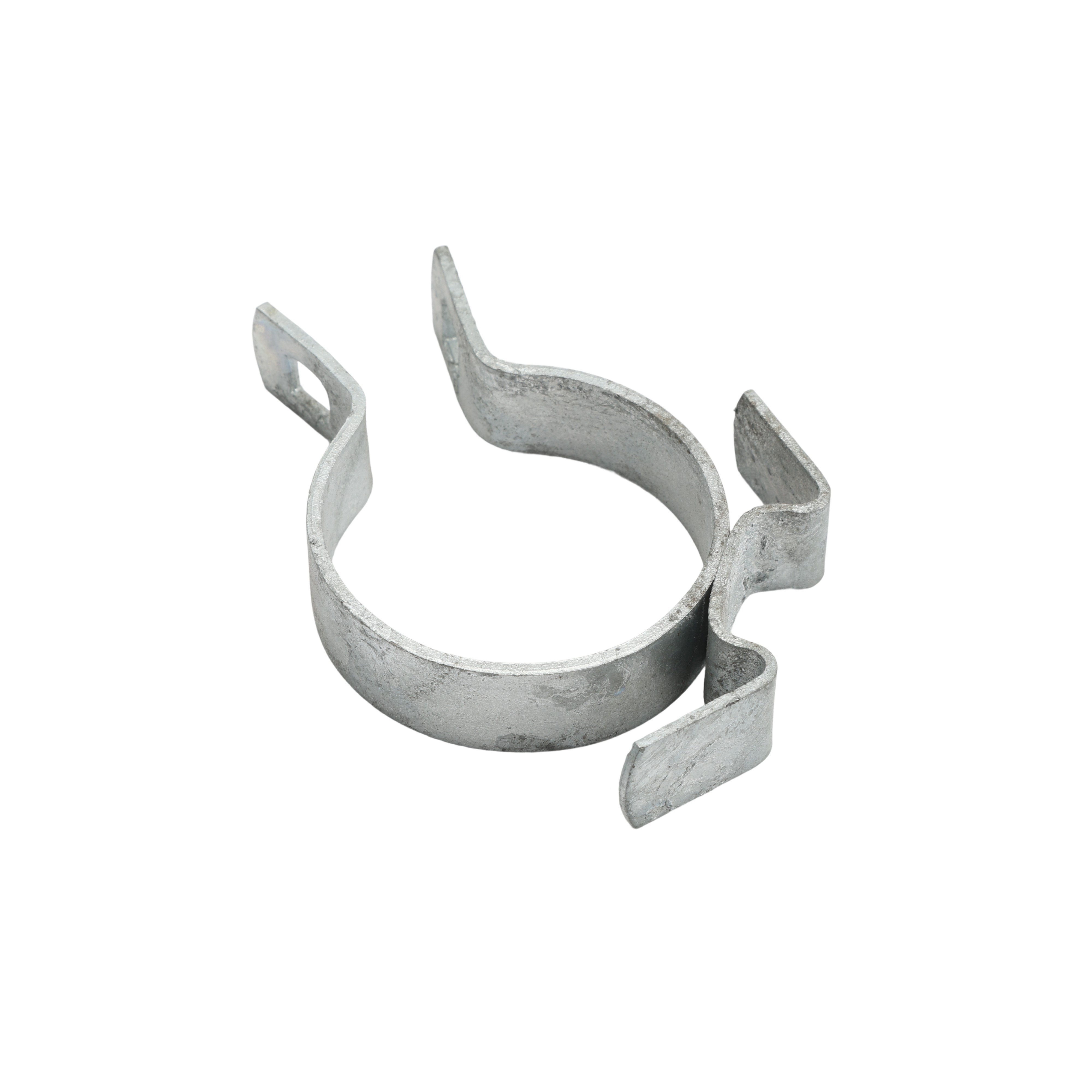 Chain Link 2 1/2" [2 3/8" OD] Clamp-On Post Keeper Bracket Spring Gate ...