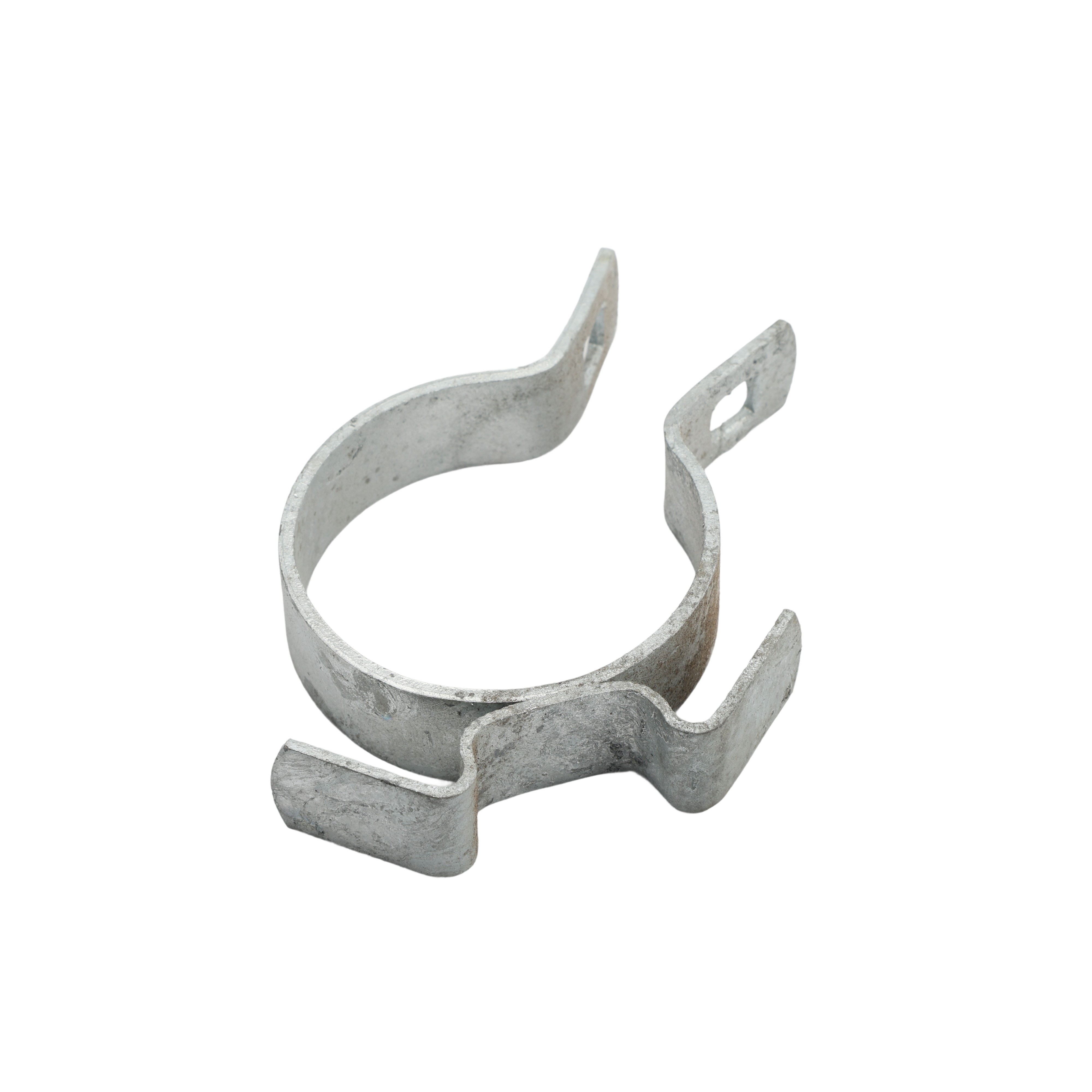 Chain Link 2 1/2" [2 3/8" OD] Clamp-On Post Keeper Bracket Spring Gate ...