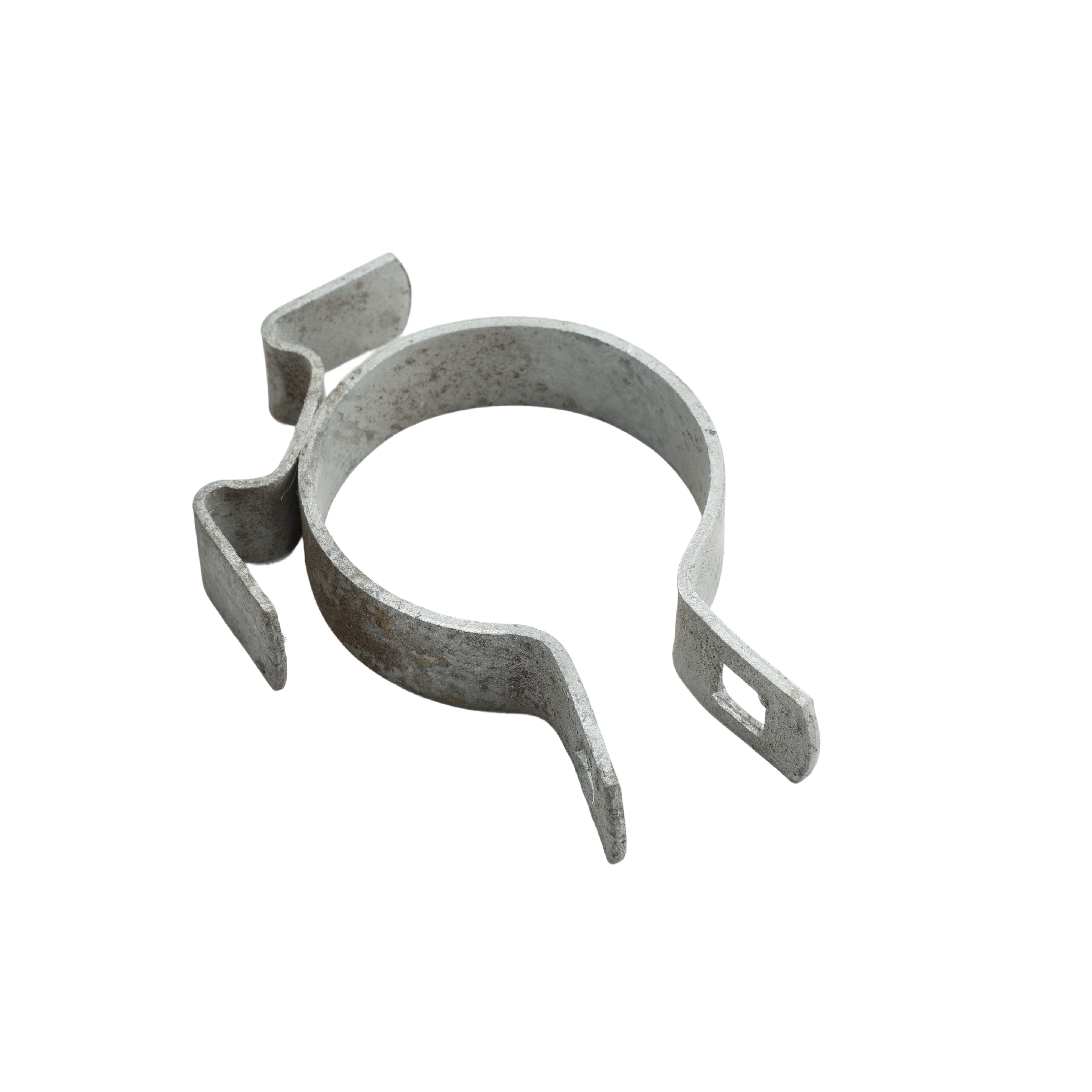 Chain Link 2 1/2" [2 3/8" OD] Clamp-On Post Keeper Bracket Spring Gate ...