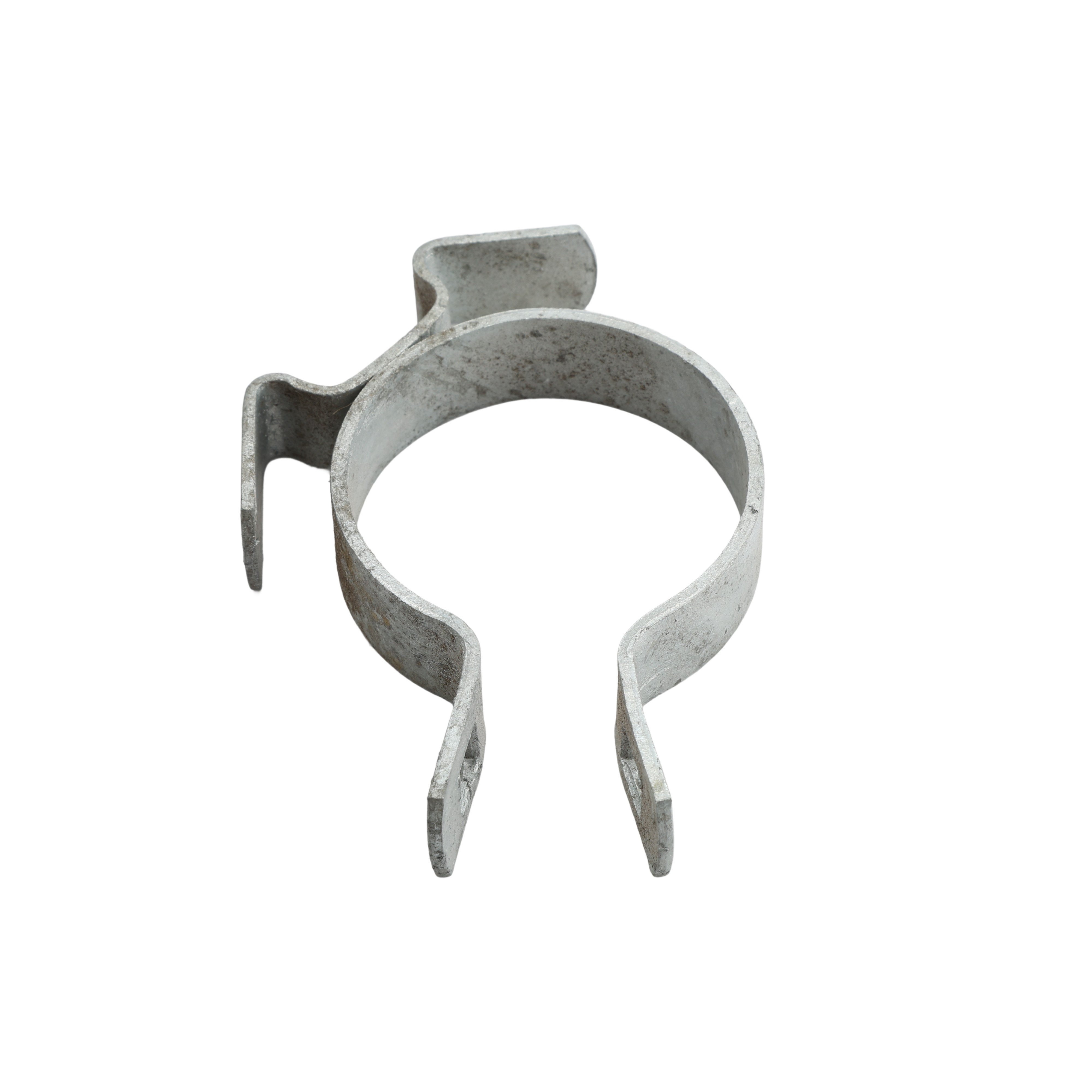 Chain Link 2 1/2" [2 3/8" OD] Clamp-On Post Keeper Bracket Spring Gate ...