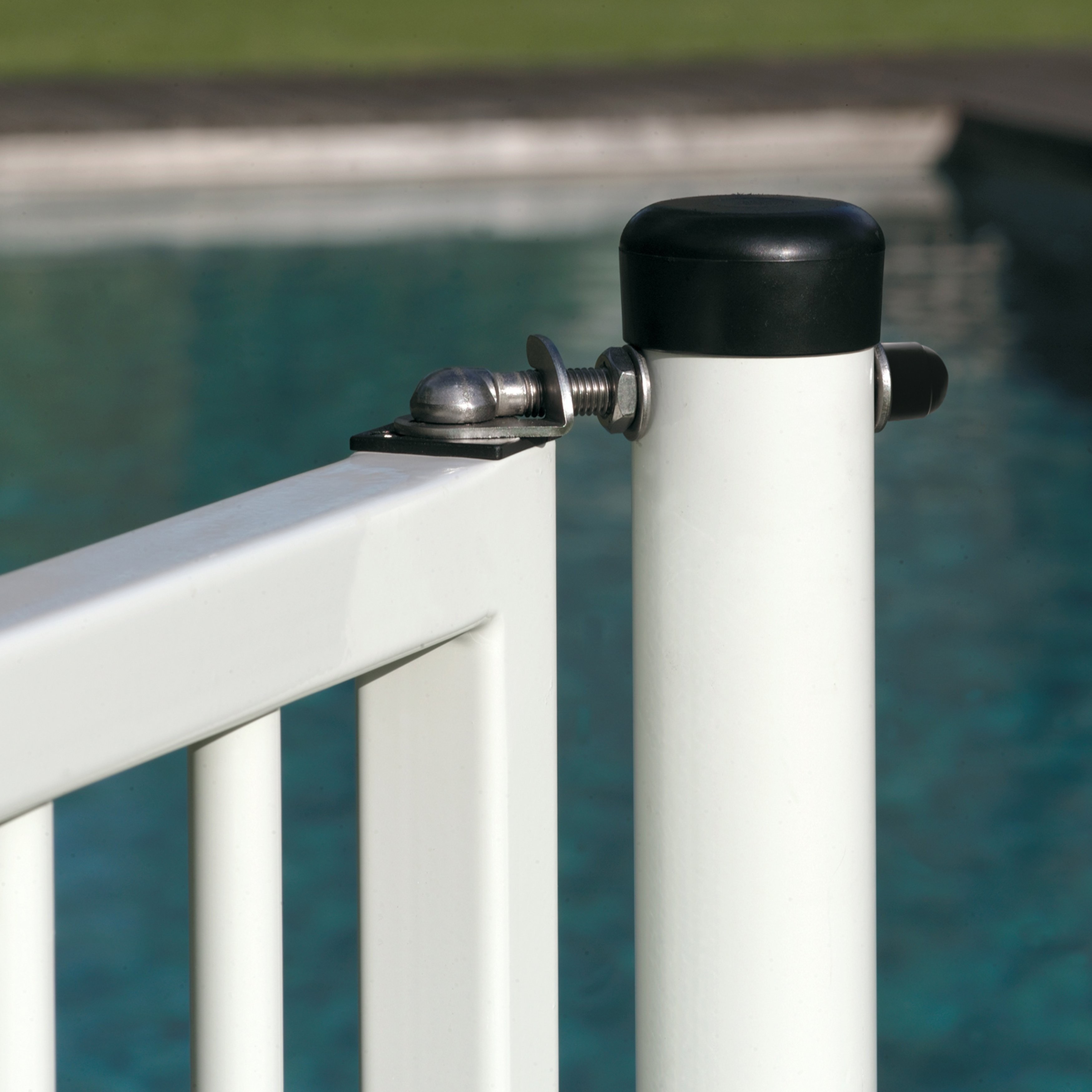 Locinox Spring Hinge with 5-1/8" Hanger Bolt for 40x40mm Garden Gates ...