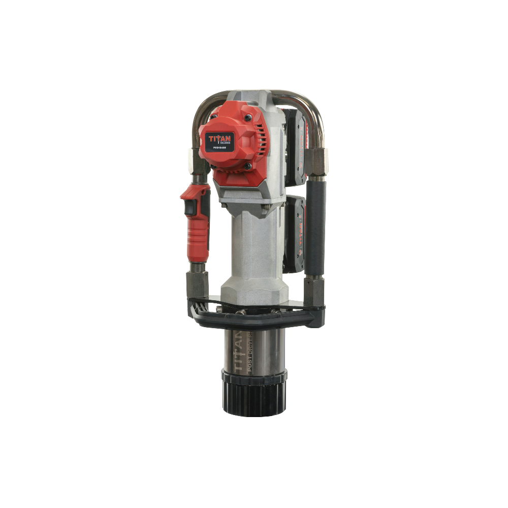 Titan Post Drivers PED1040E 40V DC Battery Power Post Driver with (2 ...