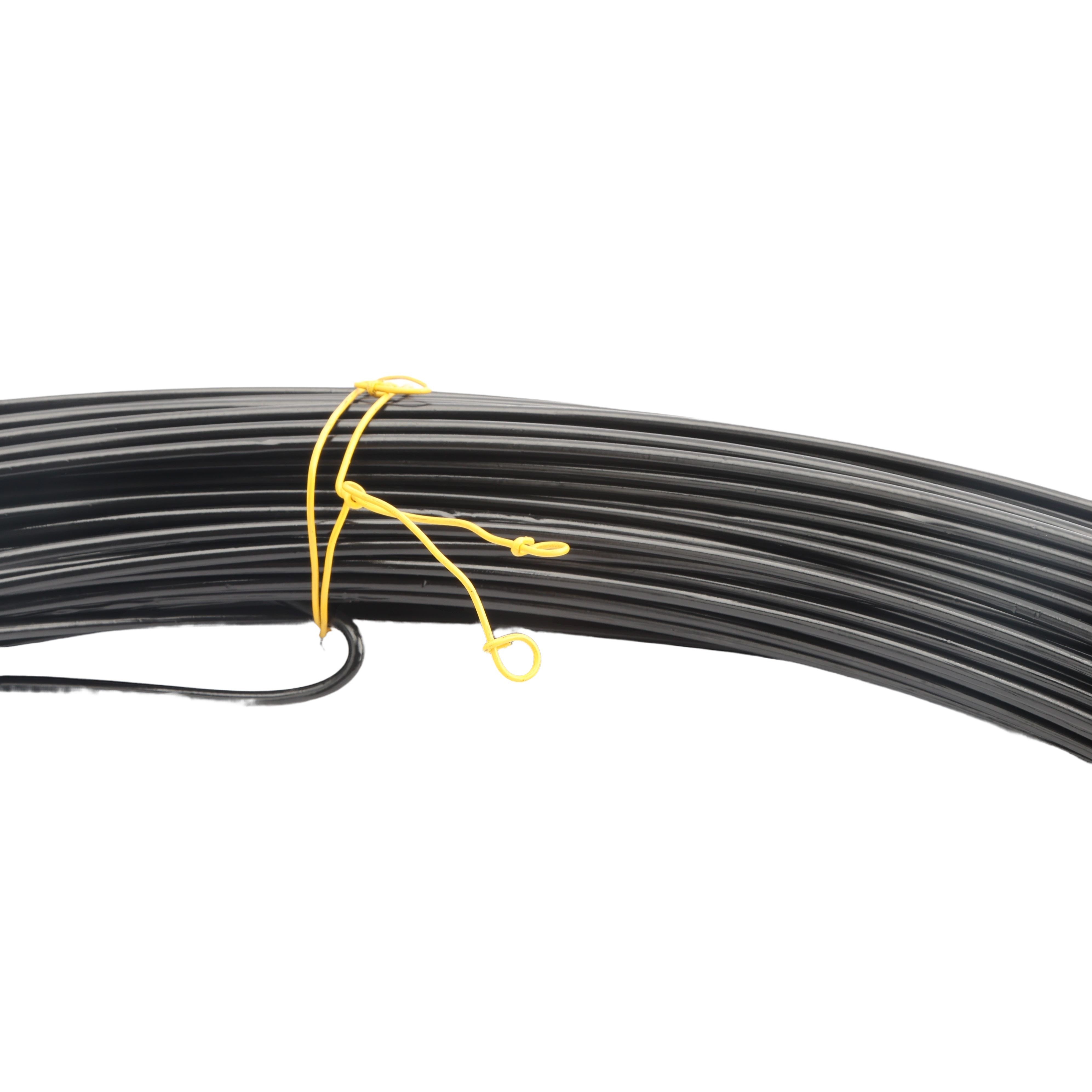 Chain Link Fence Black Utility Tension Wire [6 Gauge] (Vinyl Coated ...