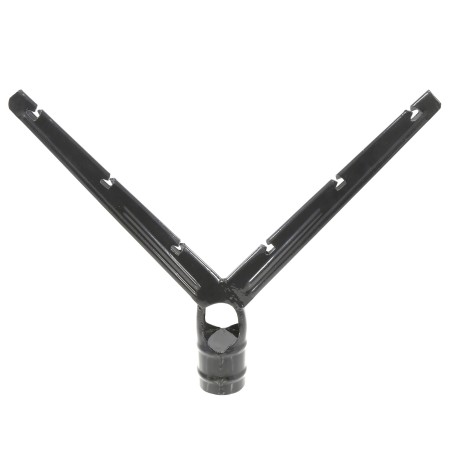 Chain Link Fencing Black Barbed Wire Arms - Black Chain Link Fittings ...