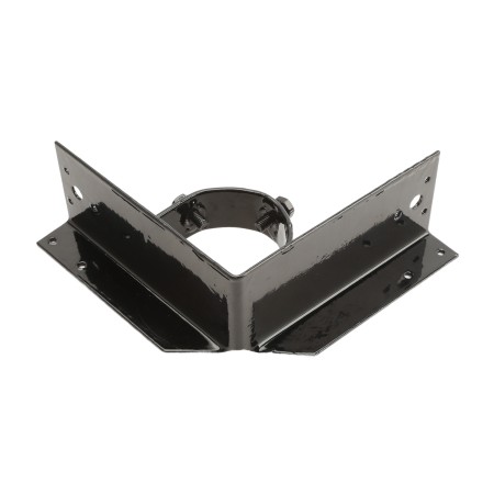 Chain Link Fencing Black Wood To Steel Adapters - Black Chain Link ...