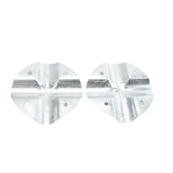 4 Way Connector Bracket Bolt on Bracket for 2" (1 7/8") x 2" (1 7/8 ...