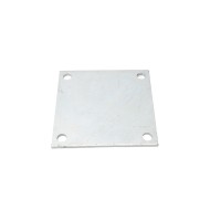Chain Link 8" x 8" x 1/4" Square Weldable Surface Mount Floor Flange ...