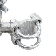 Chain Link 6 5/8" Adjustable 180 Degree Offset Arm Hinge Industrial ...