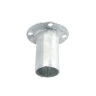 Chain Link 1 5/8" (Fits 1 5/8" OD) Post Floor Flanges - Pressed Steel ...