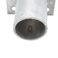 Chain Link Fence 3" (Fits 2 7/8" OD) Post Floor Flanges - Pressed Steel ...