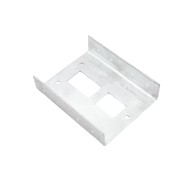 Chain Link Universal Wooden Fence to Post Adapter (Galvanized Pressed ...